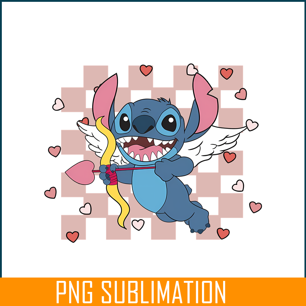 Stitch Valentine PNG | Inspire Uplift