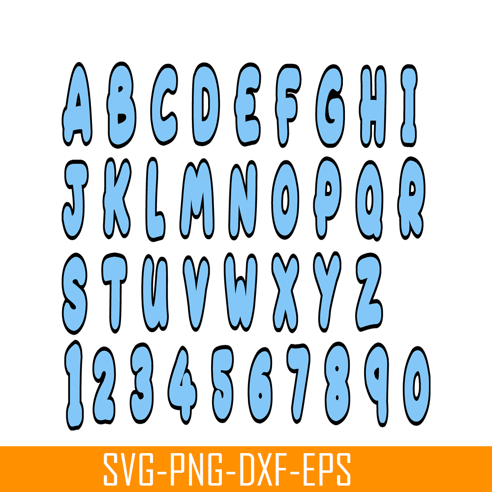 Bluey Alphabet SVG PNG DXF EPS Bluey Design SVG Bluey Vibes | Inspire ...
