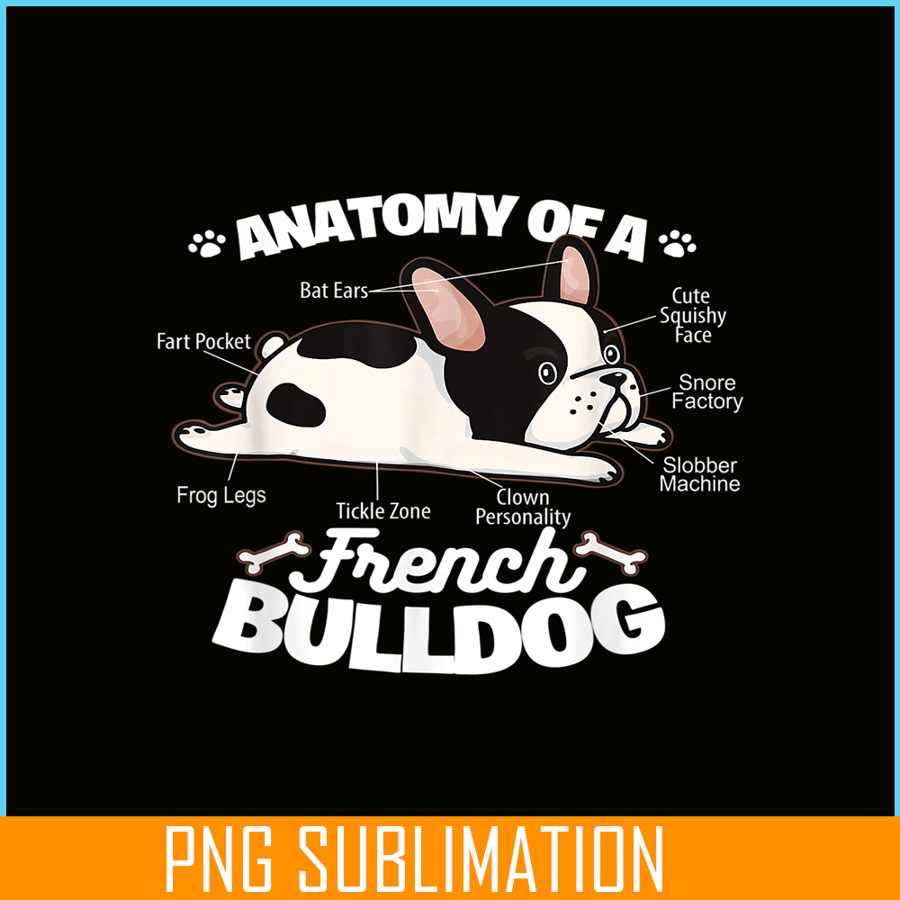 Anatomy Of A French Bulldog PNG, French Bulldog Graphic PNG, | Inspire ...