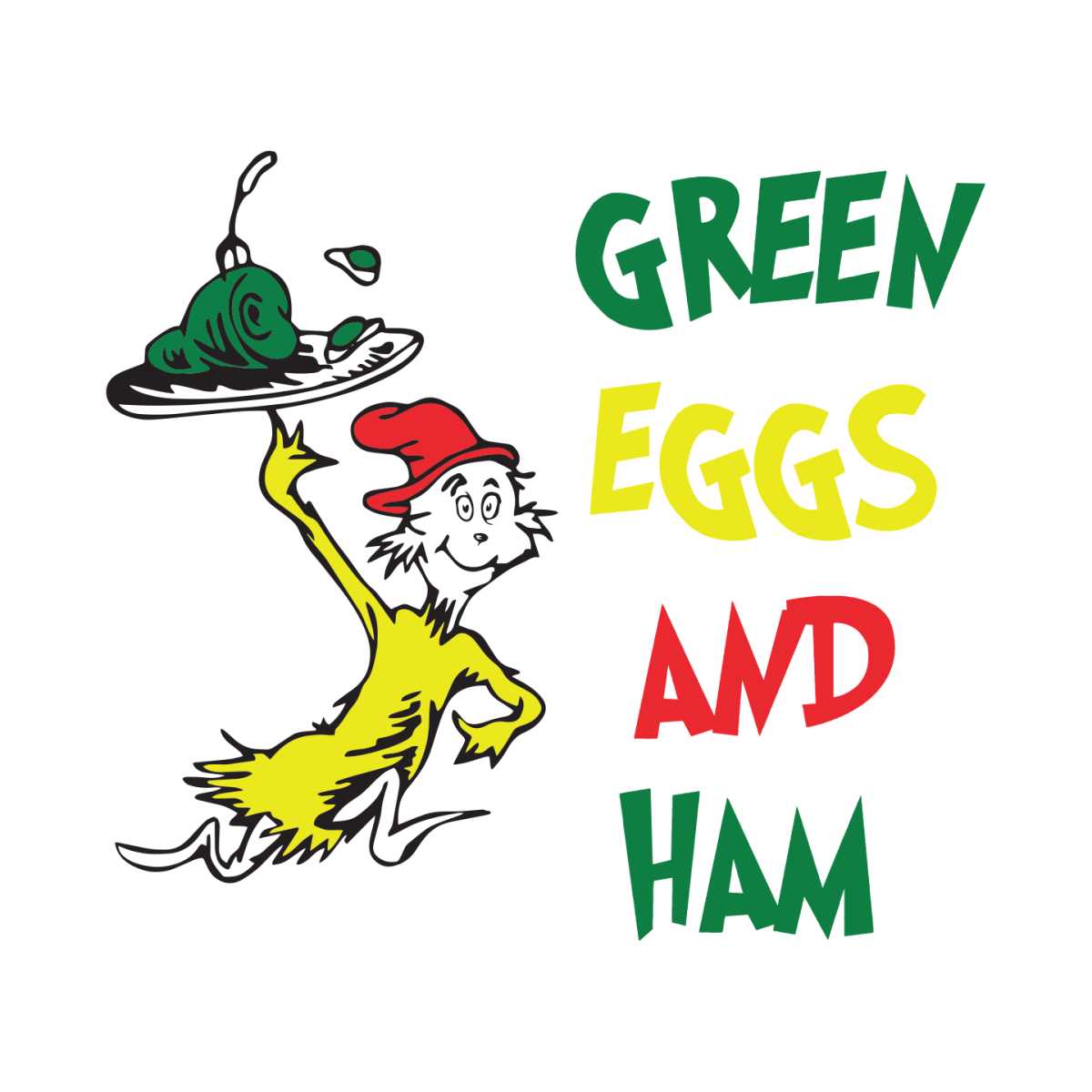 Dr Seuss Green Eggs And Ham Svg, Dr Seuss Svg, Dr Seuss Vect | Inspire ...