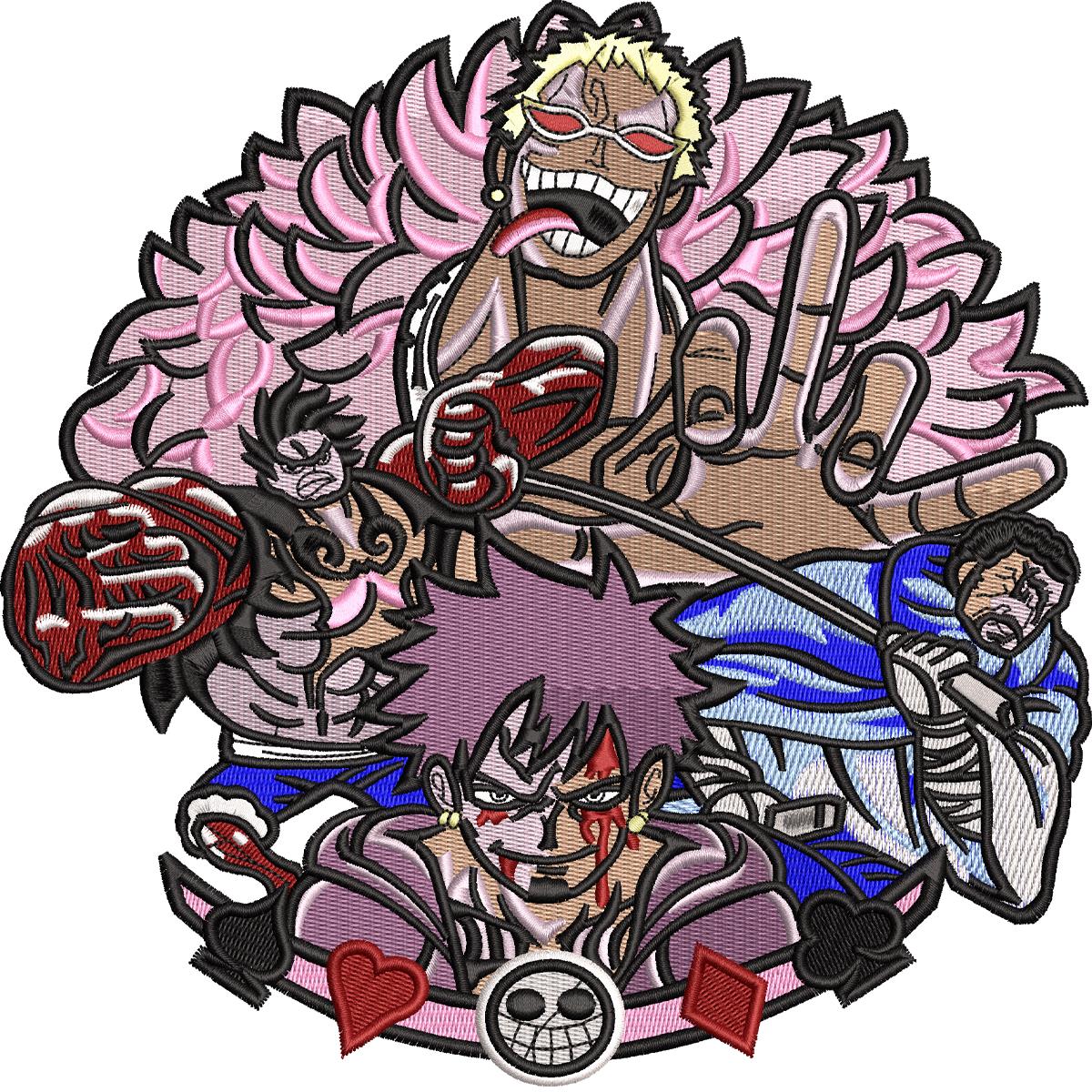 ONE PIECE Anime Embroidery Machine Anime Design File | Inspire Uplift