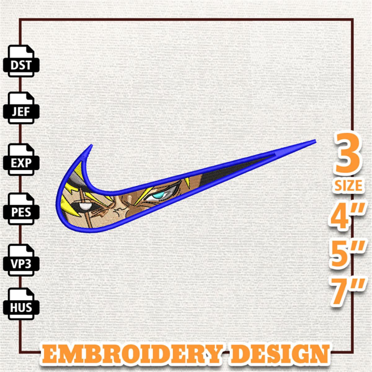 Boruto Nike Embroidery Design, Anime Embroidery | Inspire Uplift