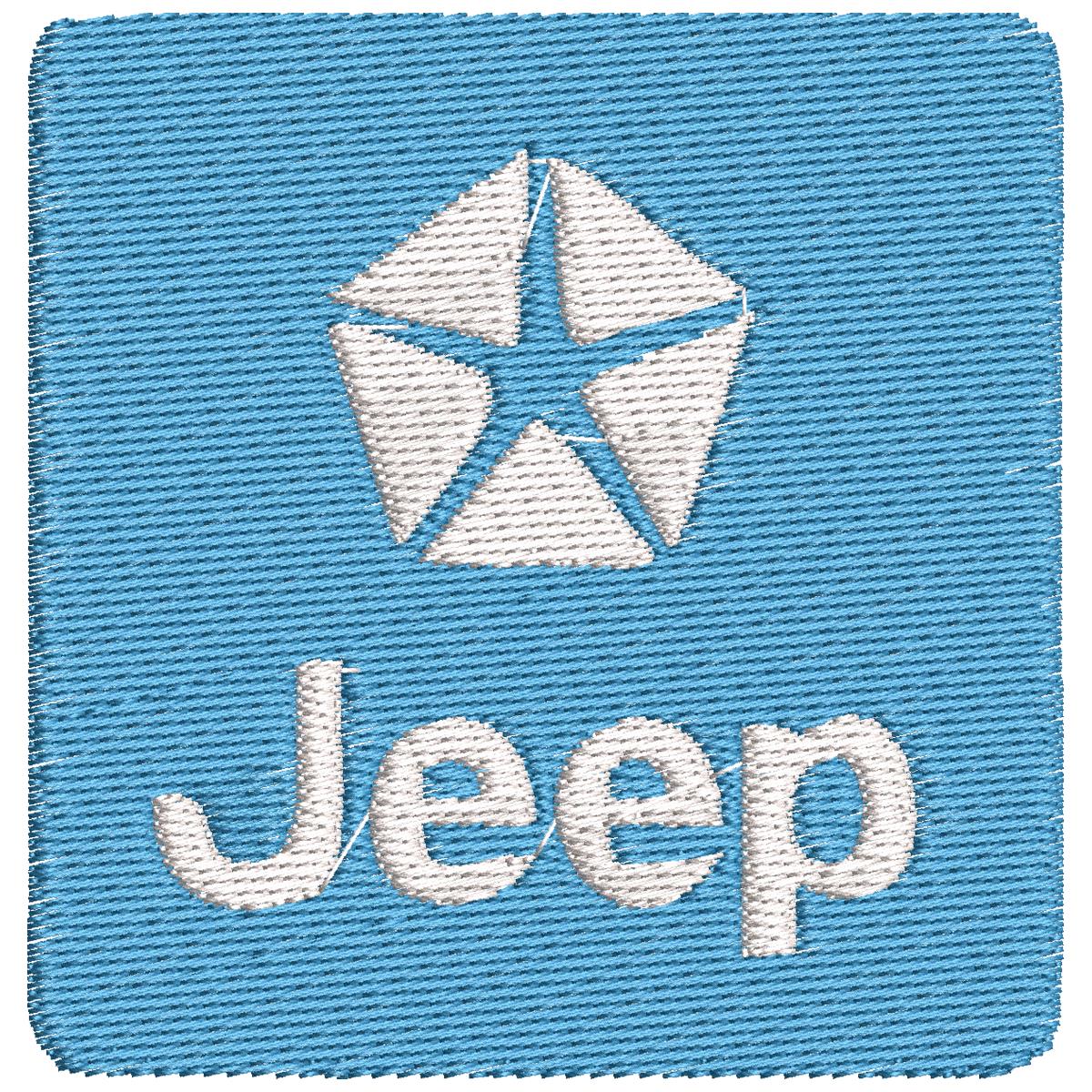 Jeep Logo Embroidery Design Sport Car Brand Embroidery - Inspire Uplift