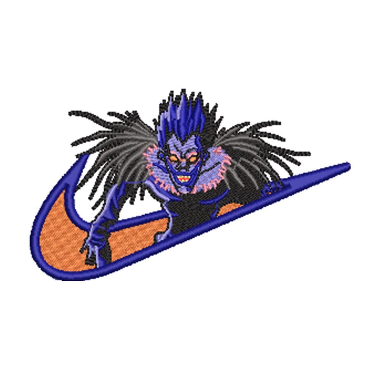 Nike Logo x Ryuk Embroidery Design Death Note Embroidery Fil | Inspire ...