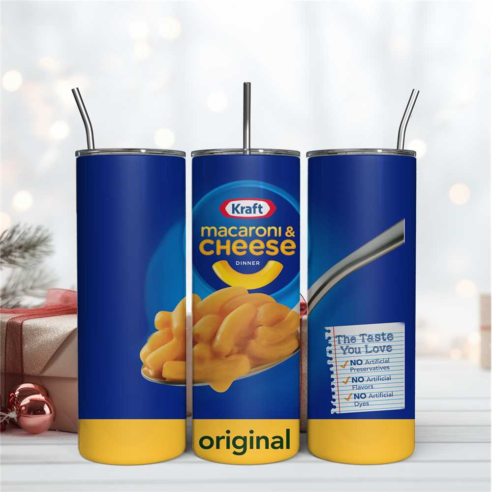 Kraft Maraconi and Cheese 20Oz Tumbler Wrap Sublimation Desi | Inspire ...