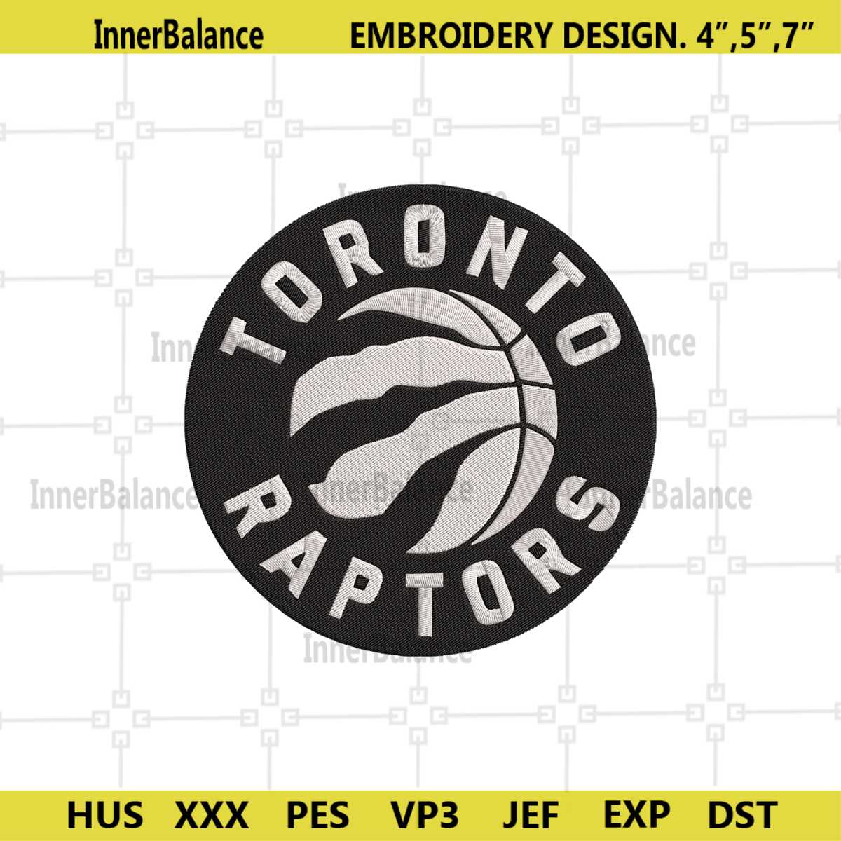 Toronto Raptors Logo NBA Machine Embroidery Design, Toronto | Inspire ...