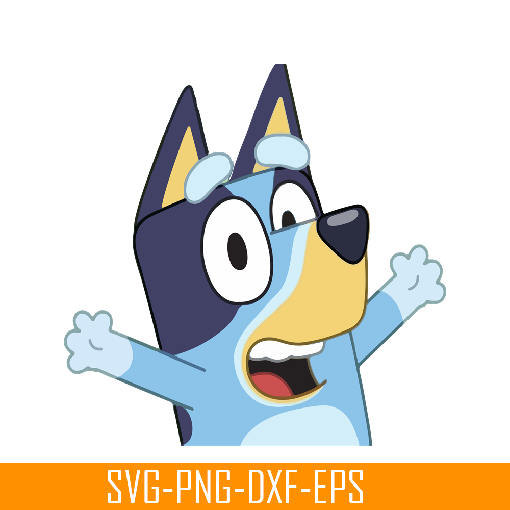 Happy Bandit Heeler SVG PDF PNG Bandit Bluey SVG Bluey Chara | Inspire ...