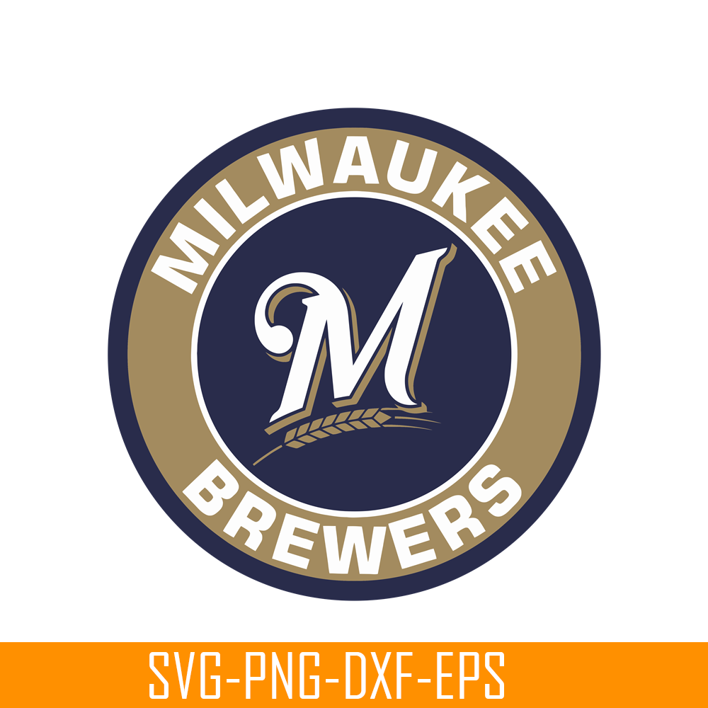 Milwaukee Brewers Simple Logo SVG, Major League Baseball SVG - Inspire ...