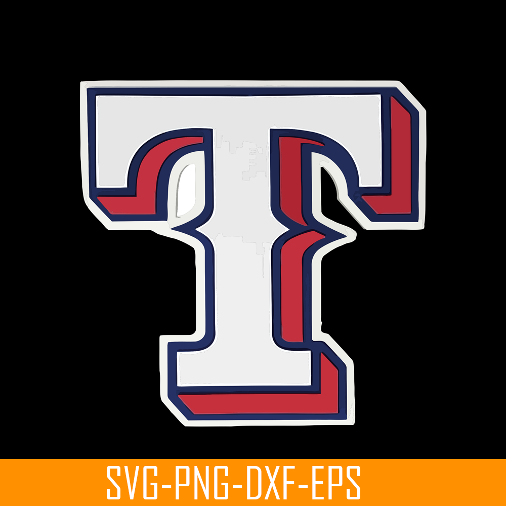 Texas Rangers The White Letter T SVG, Major League Baseball | Inspire ...