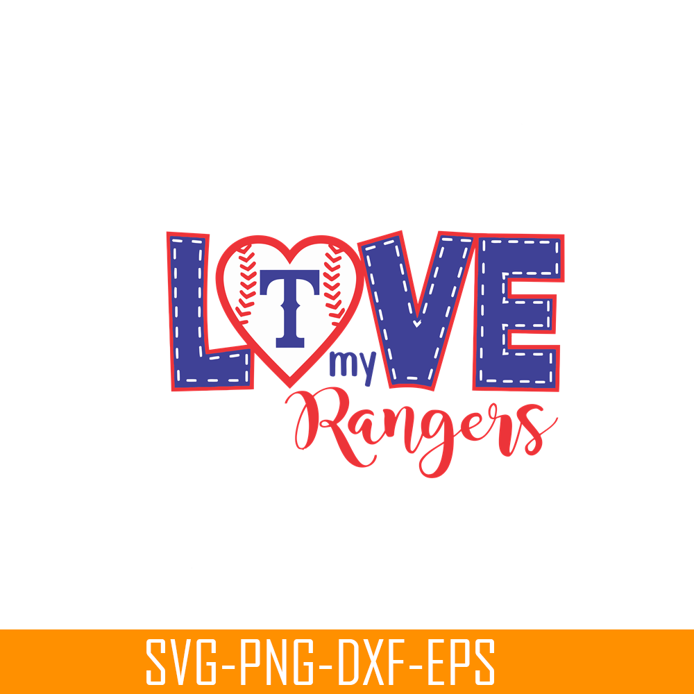 Love Texas Rangers SVG, Major League Baseball SVG, Baseball - Inspire ...