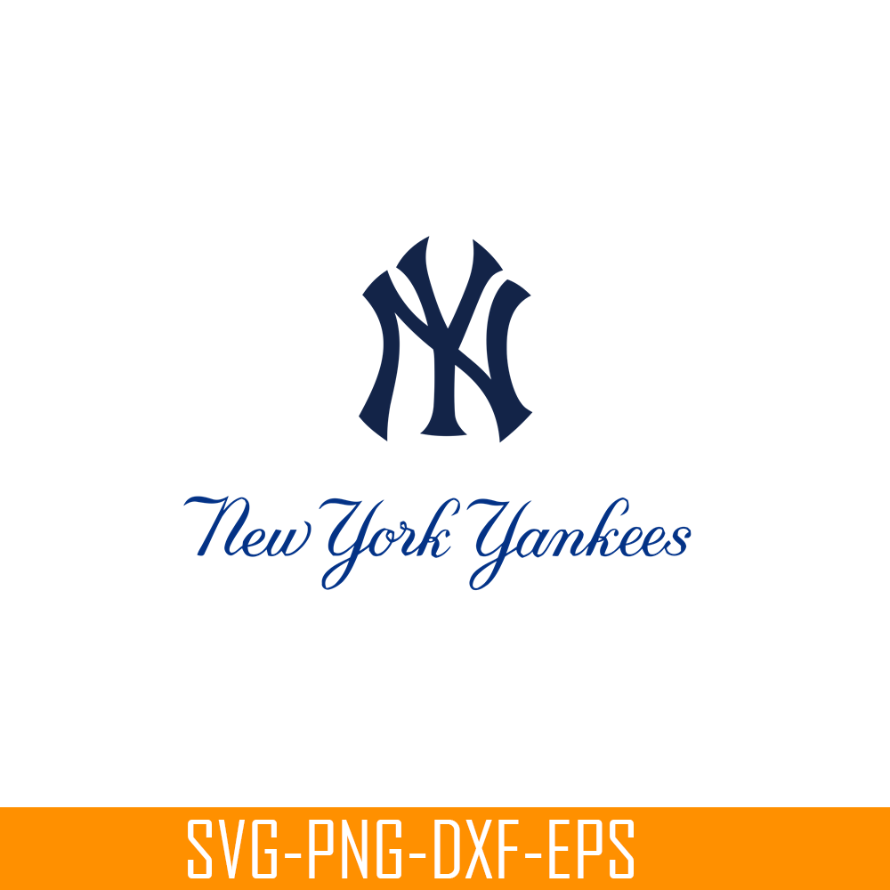 Blue NewYork Yankees SVG, Major League Baseball SVG, Basebal | Inspire ...