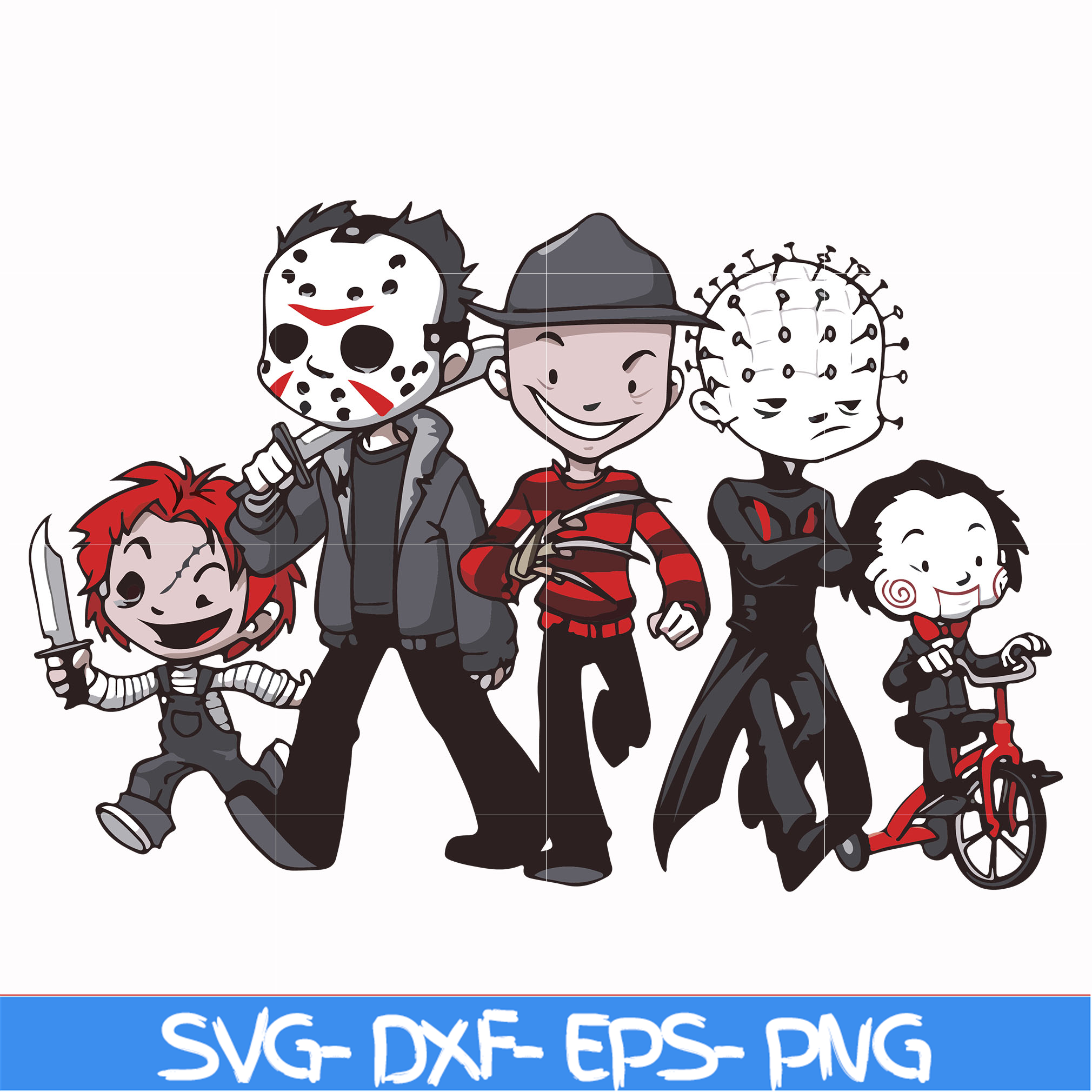 Scary Friends Horror svg, Halloween svg, png, dxf, eps digit - Inspire ...