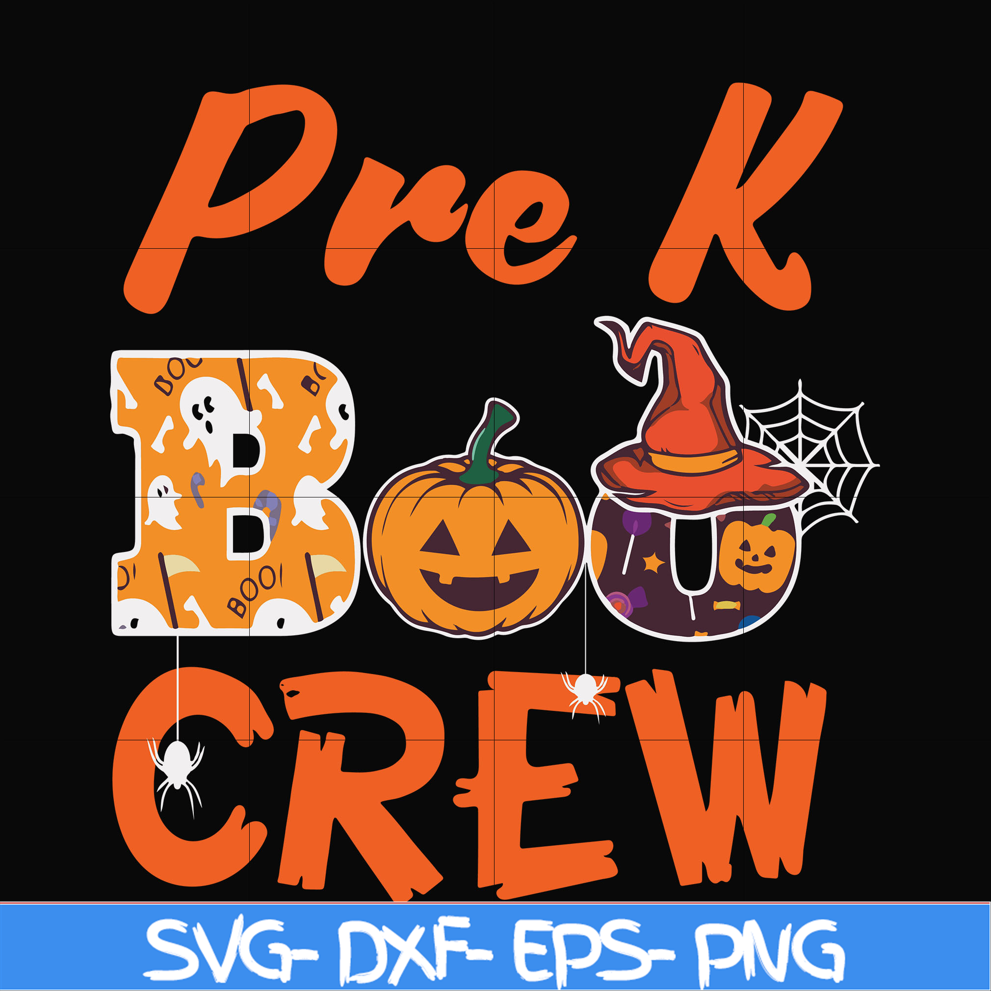 Pre k boo crew svg, halloween svg, png, dxf, eps digital fil - Inspire ...
