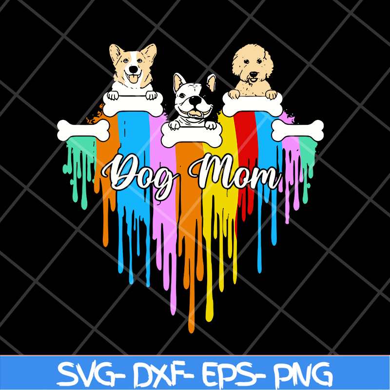 Dog mom heart svg, Mother's day svg, eps, png, dxf digital f - Inspire ...