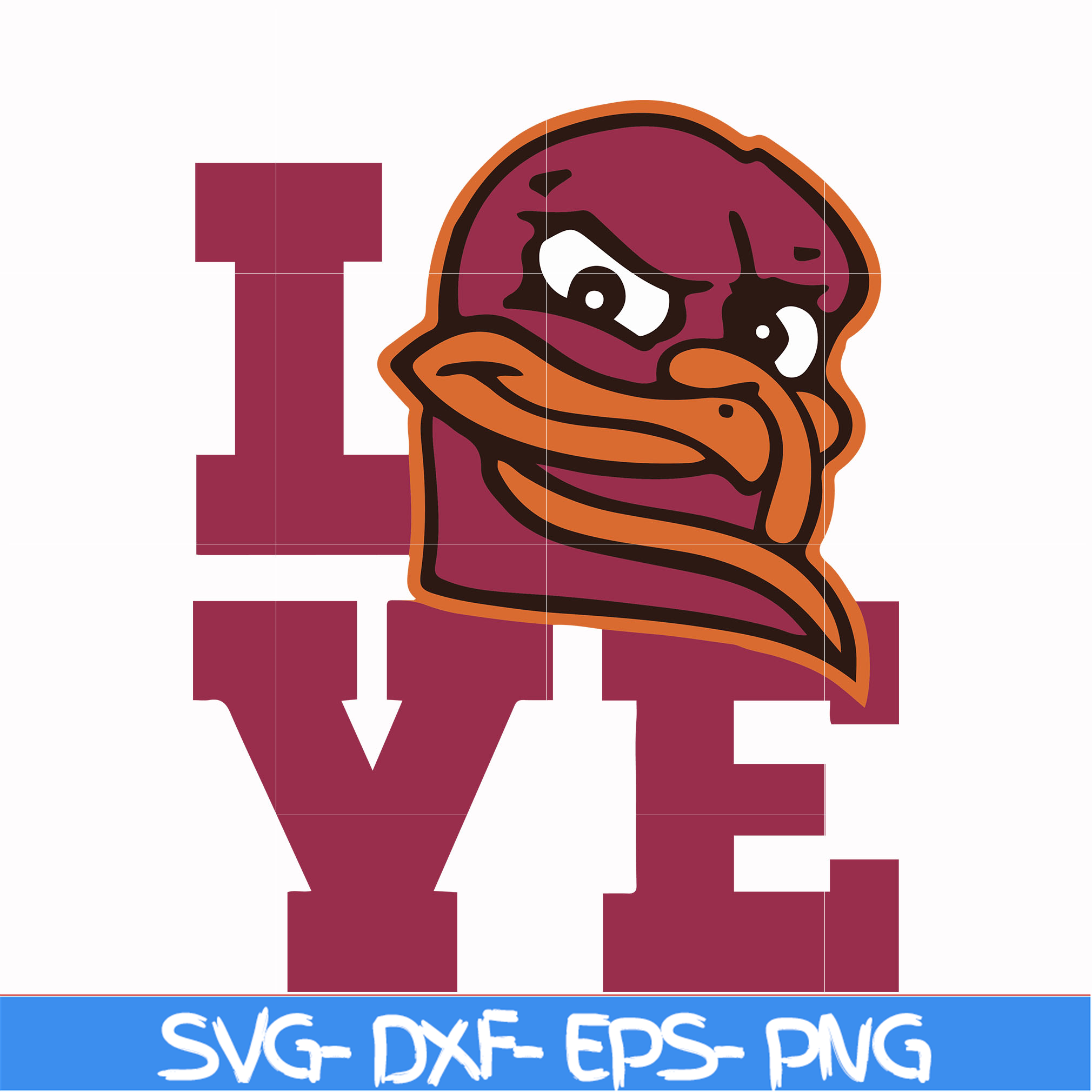 Virginia Tech Hokies svg, png, dxf, eps file NCAA0000332 | Inspire Uplift