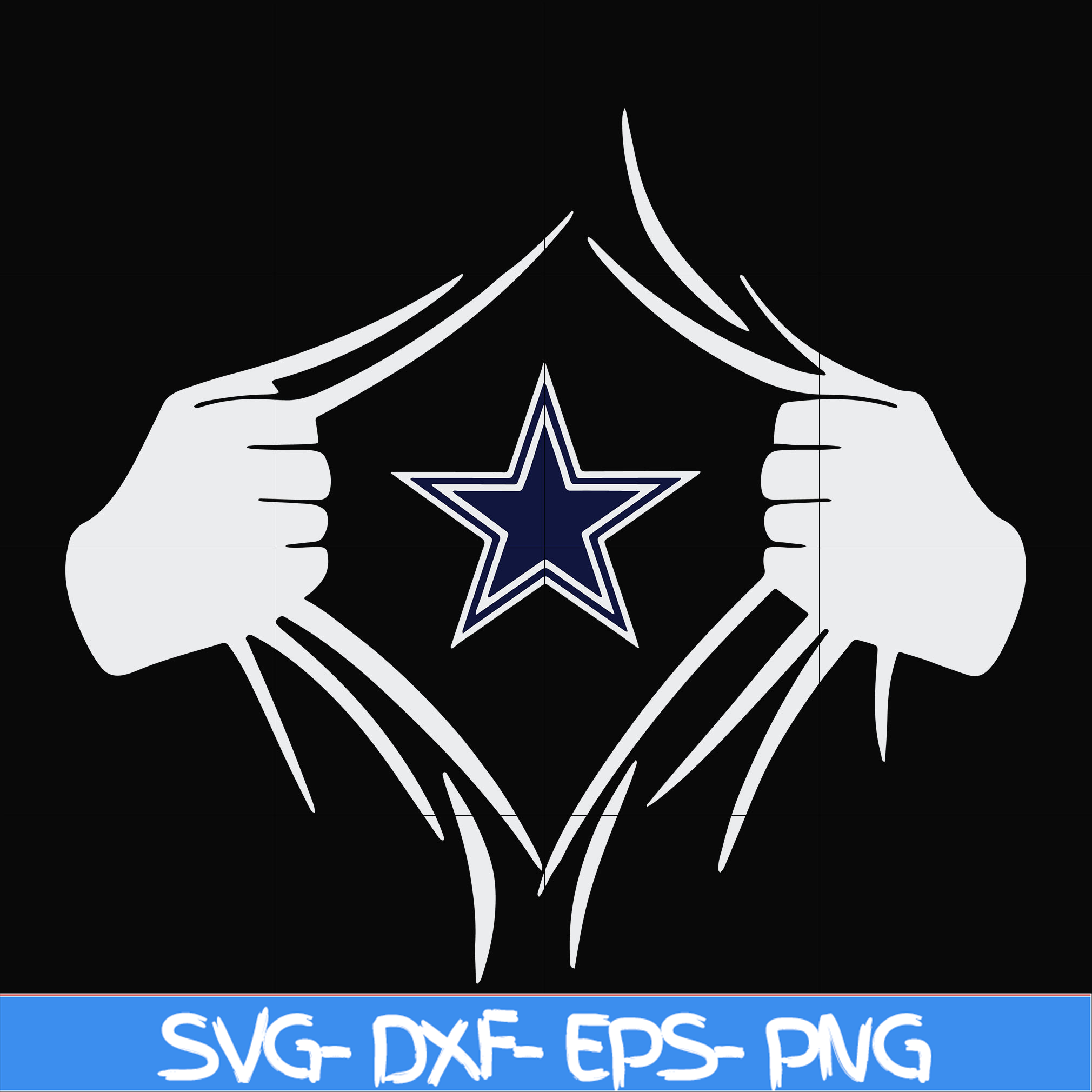 Cowboys superman, svg, png, dxf, eps file NFL0000110 | Inspire Uplift