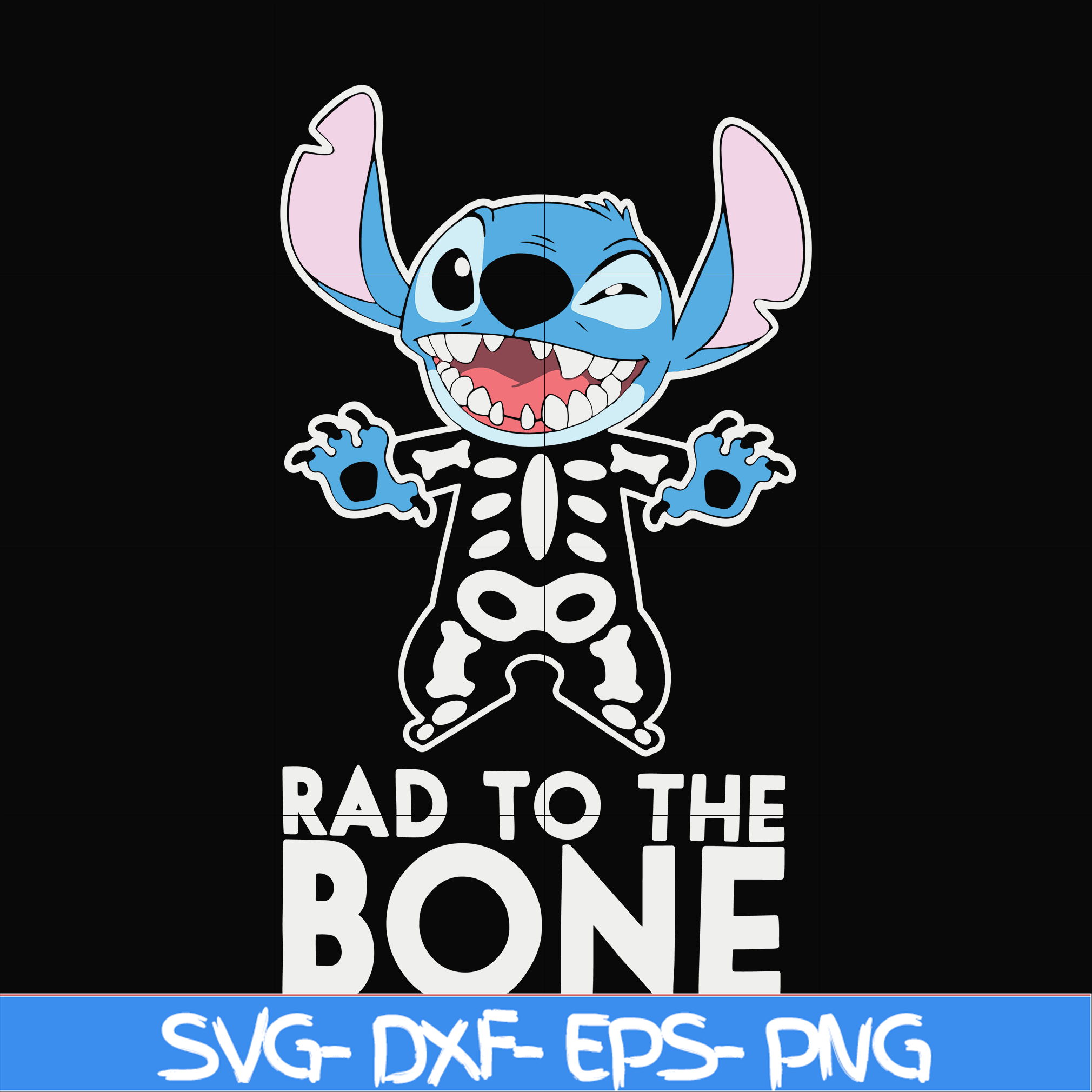 Stitch Skeleton svg, halloween svg, png, dxf, eps digital fi | Inspire ...