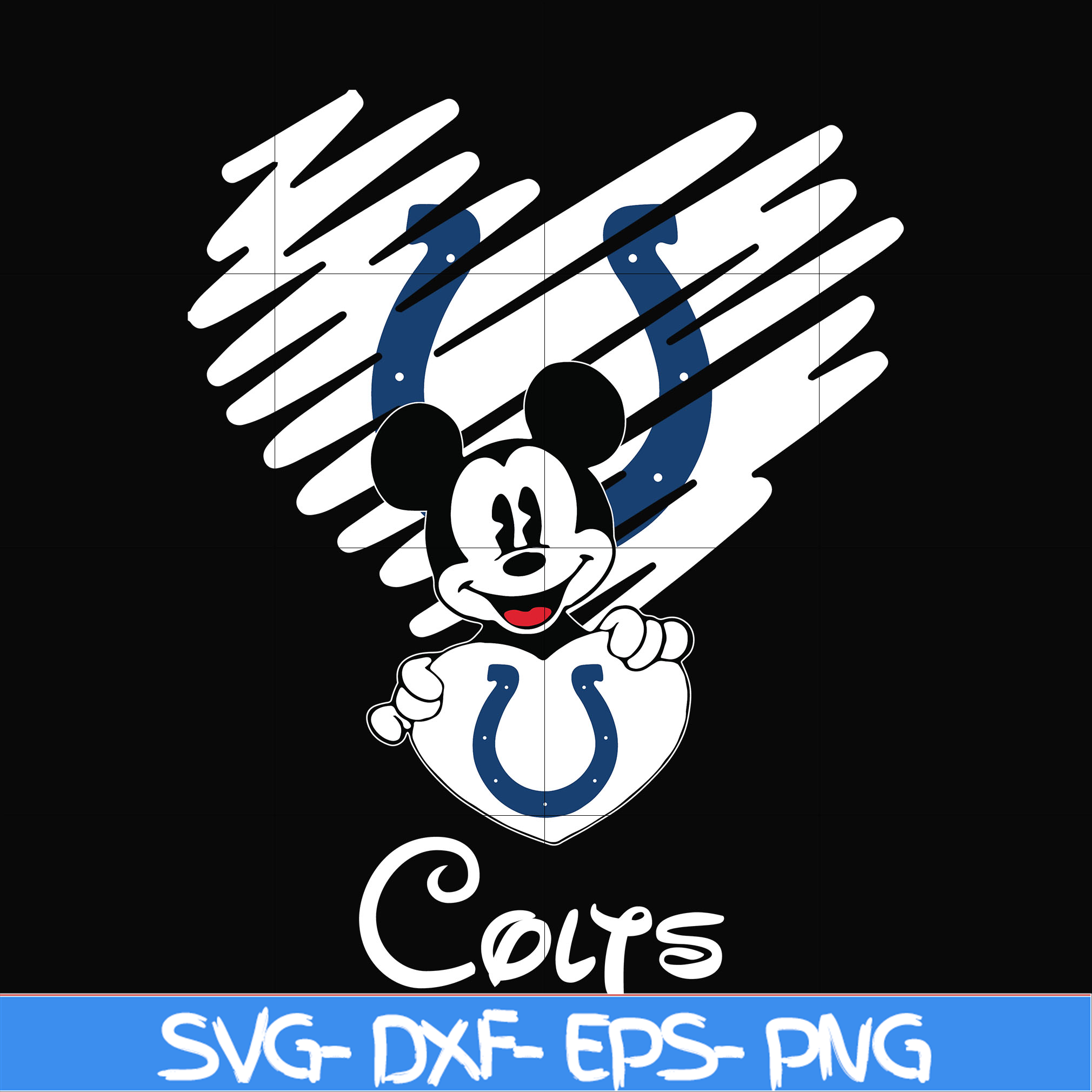 Colts heart svg, png, dxf, eps digital file NNFL0037 | Inspire Uplift