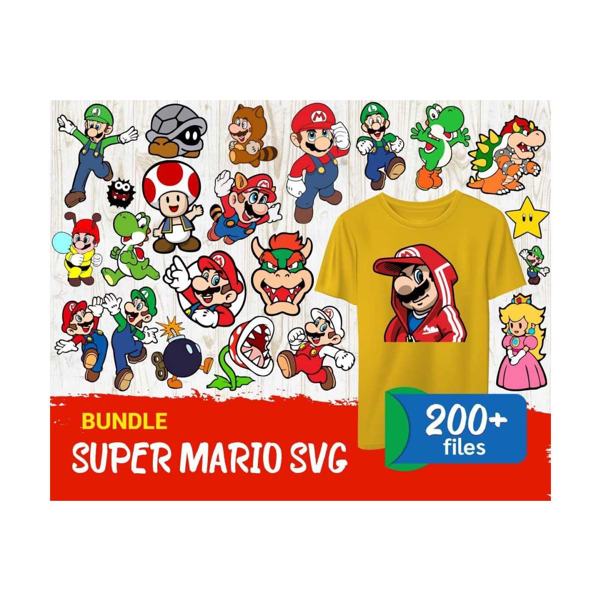 200 Super Mario SVG, Super Mario Bundle SVG, Super Mario Svg - Inspire ...