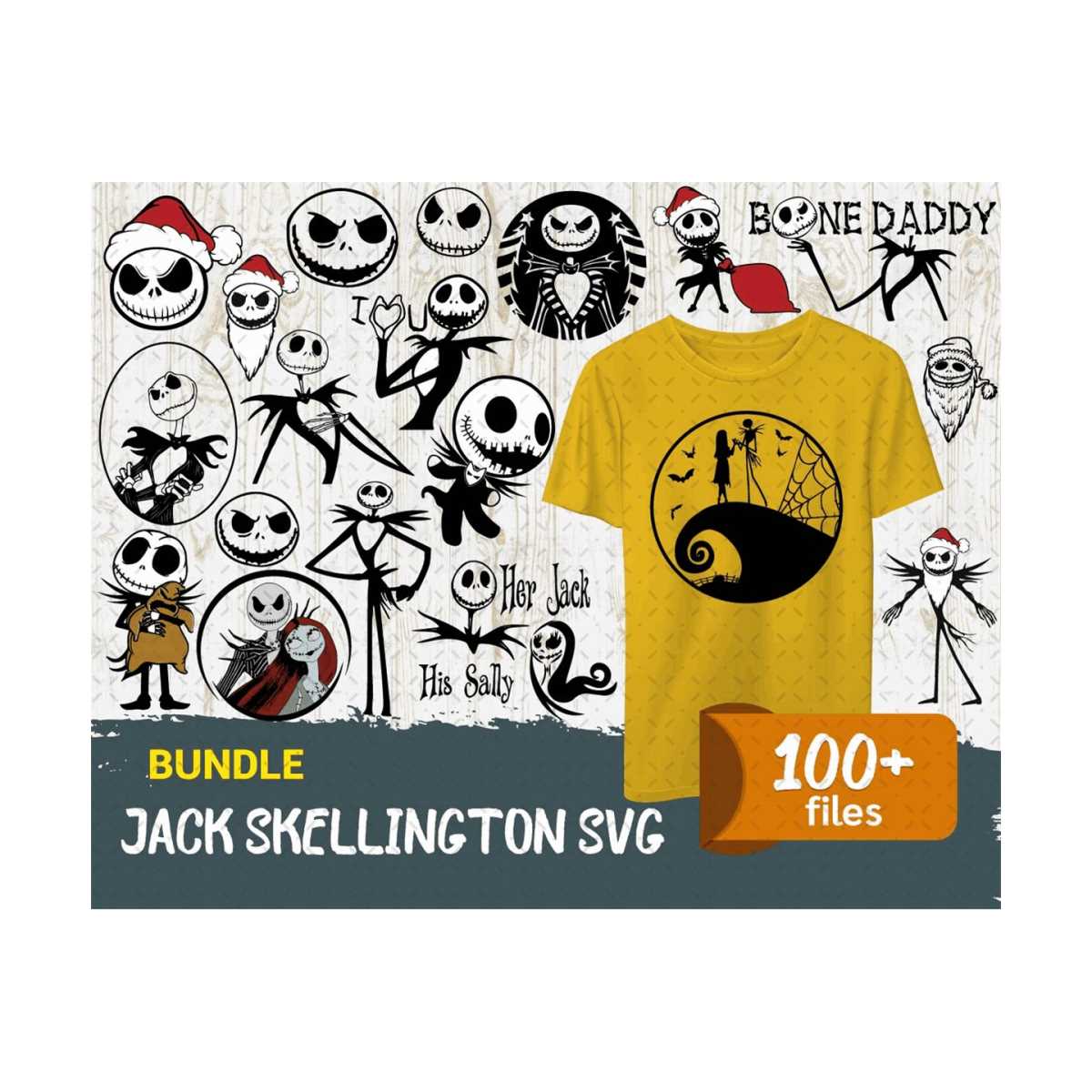 100 Jack Skellington SVG Bundle, Trending Svg, Jack Skelling | Inspire ...