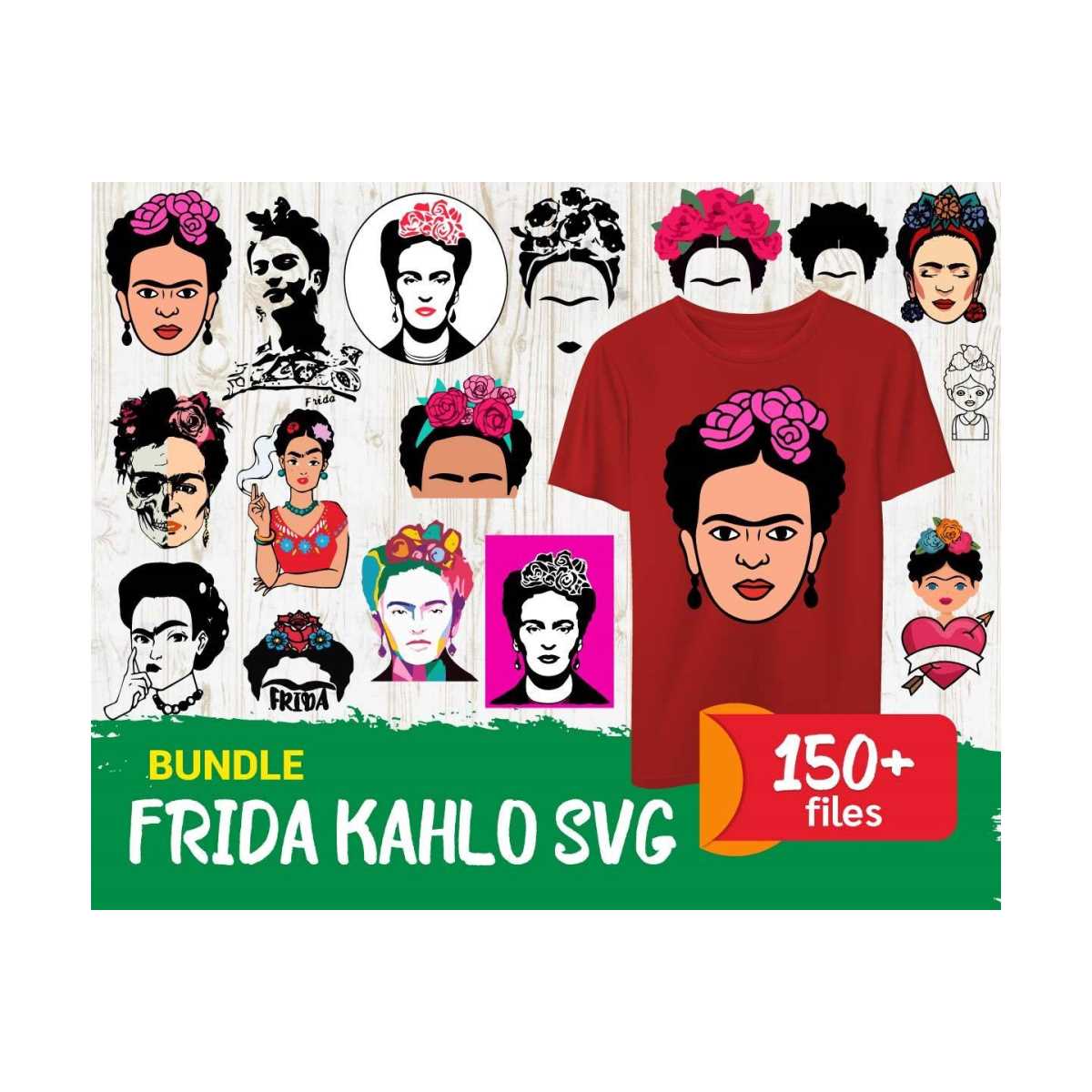 150 Bundle Frida Kahlo SVG, Frida Kahlo Bundle Svg, Frida Ka | Inspire ...