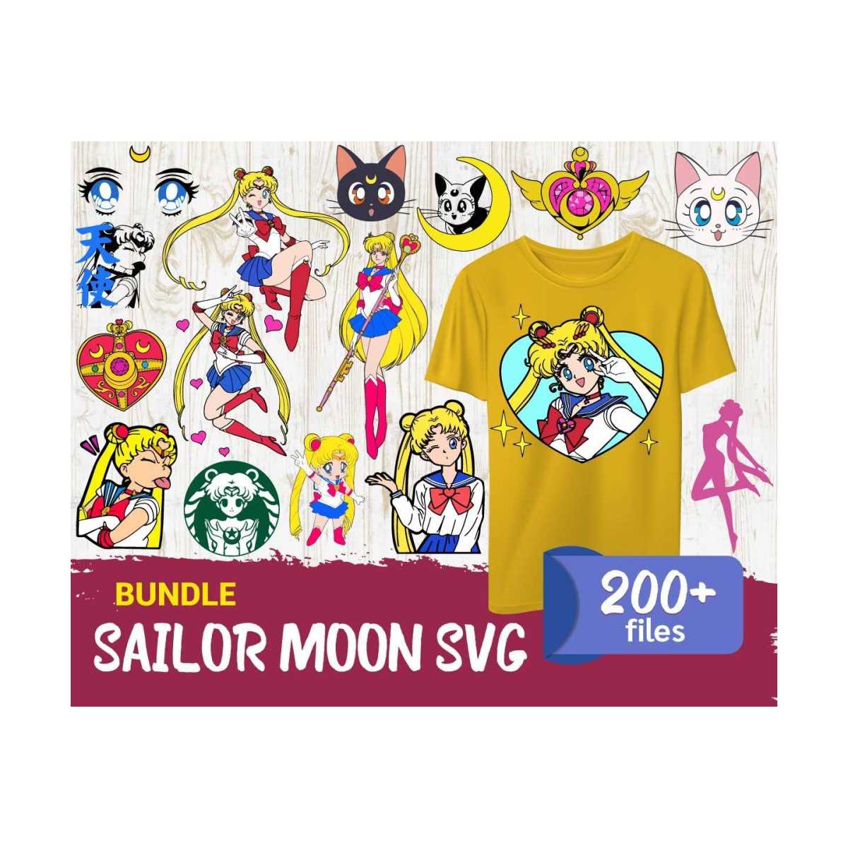 200 Sailor Moon Bundle SVG, Sailor Moon Bundle svg, Sailor M | Inspire ...