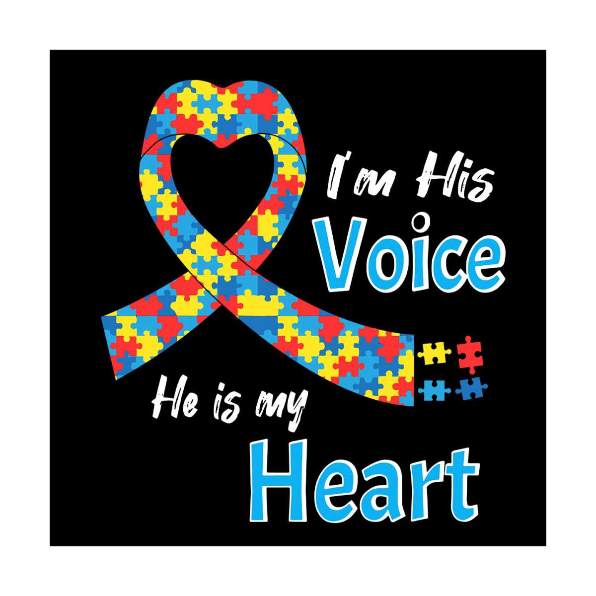 I Am His Voice He Is My Heart Autism Awareness Svg, Autism S | Inspire ...