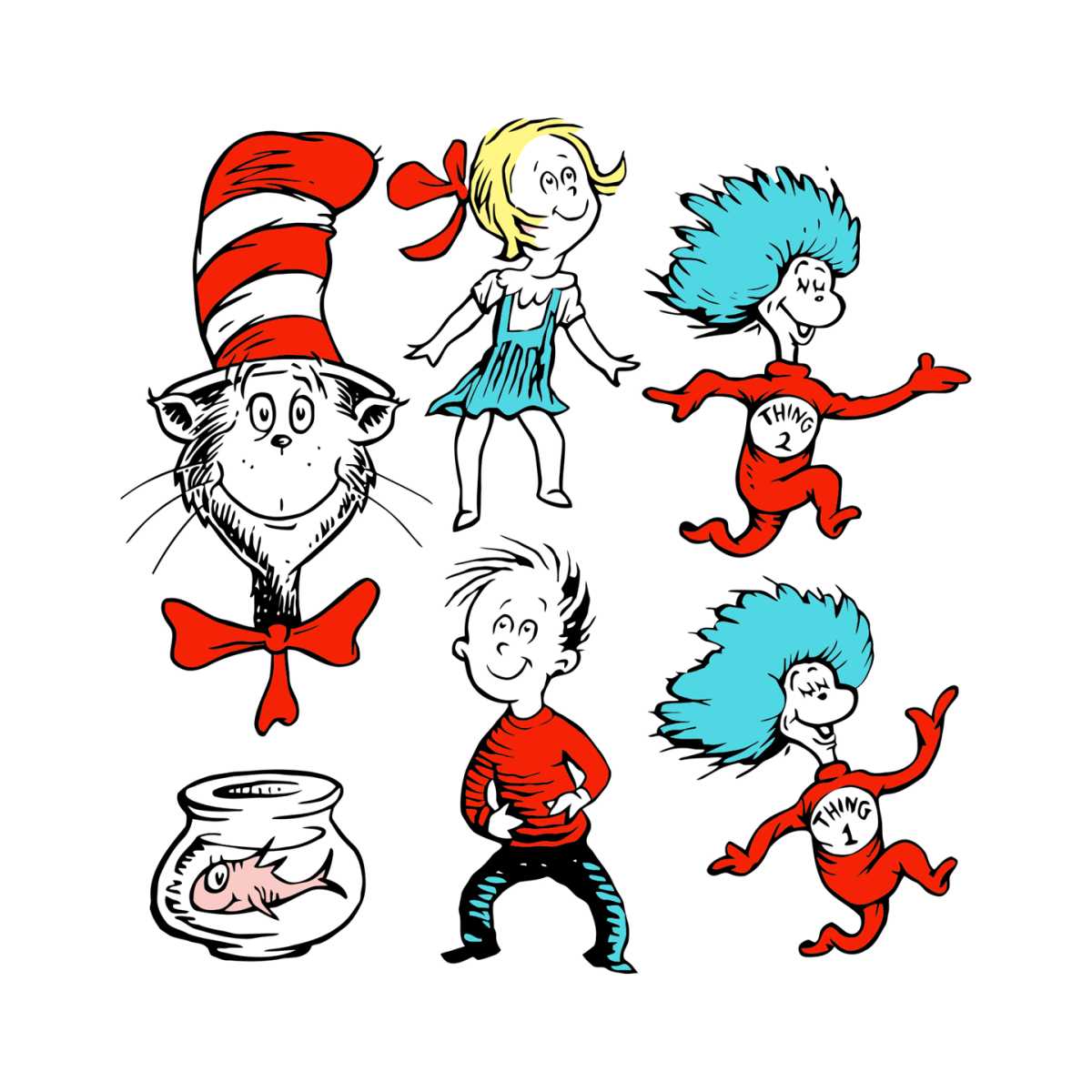 Large Dr Seuss Characters Svg, Dr Seuss Svg, The Lorax Svg, | Inspire ...