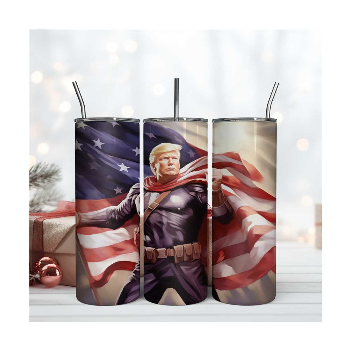 Trump Super Man 2024 Tumbler Wrap, Trump Tumbler Wrap - Inspire Uplift
