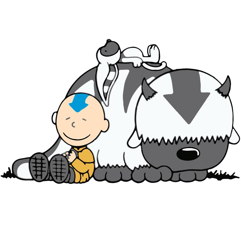 Avatar Aang And Appa Momo Svg, Cartoon Svg, Charlie Brown Sv | Inspire ...