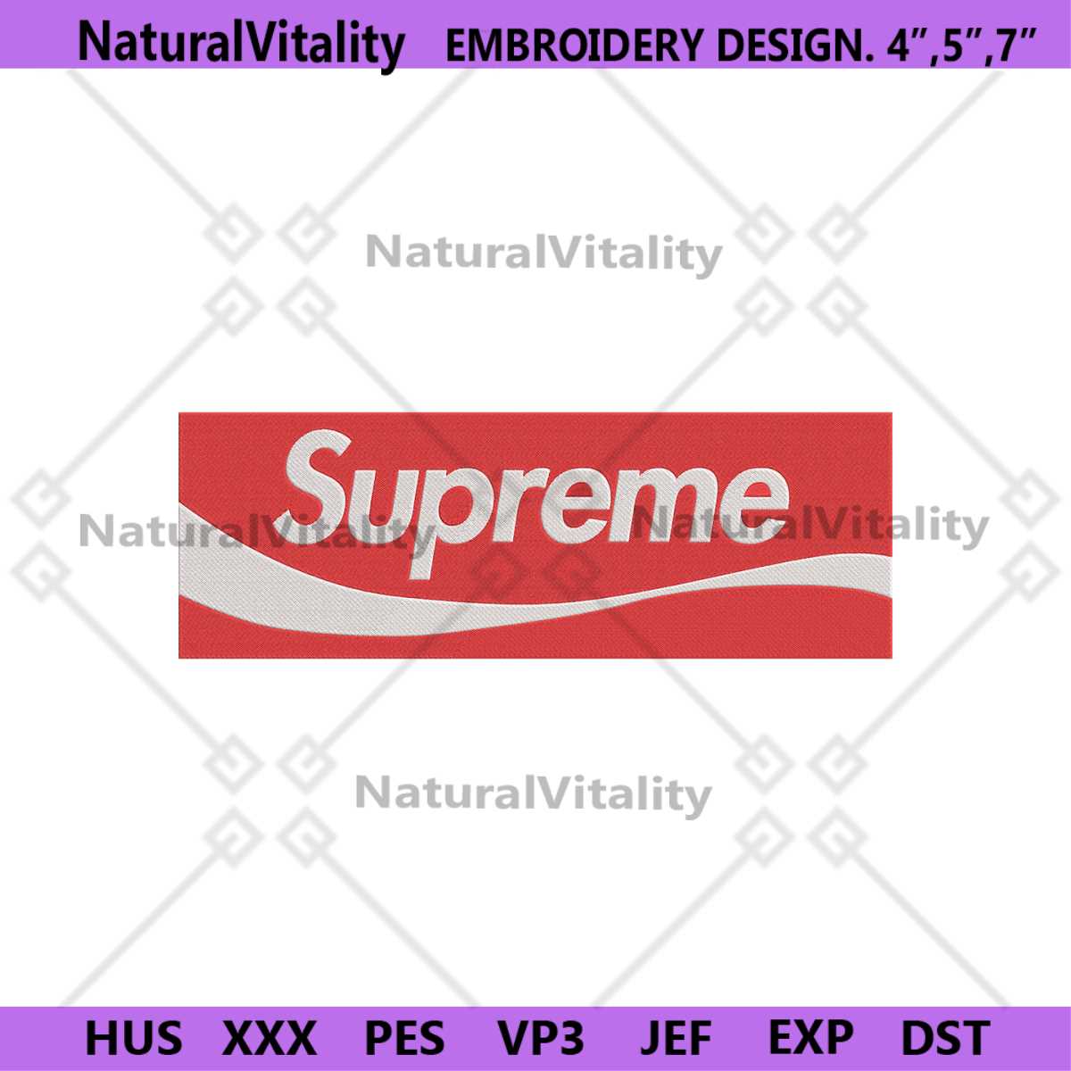 Supreme X Coca Cola Background Logo Embroidery Design Downlo | Inspire ...