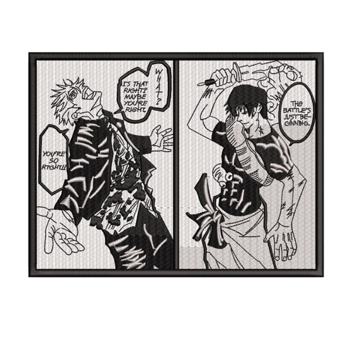 Gojo And Toji Fushiguro Manga Embroidery Jujutsu Kaisen Mang - Inspire ...