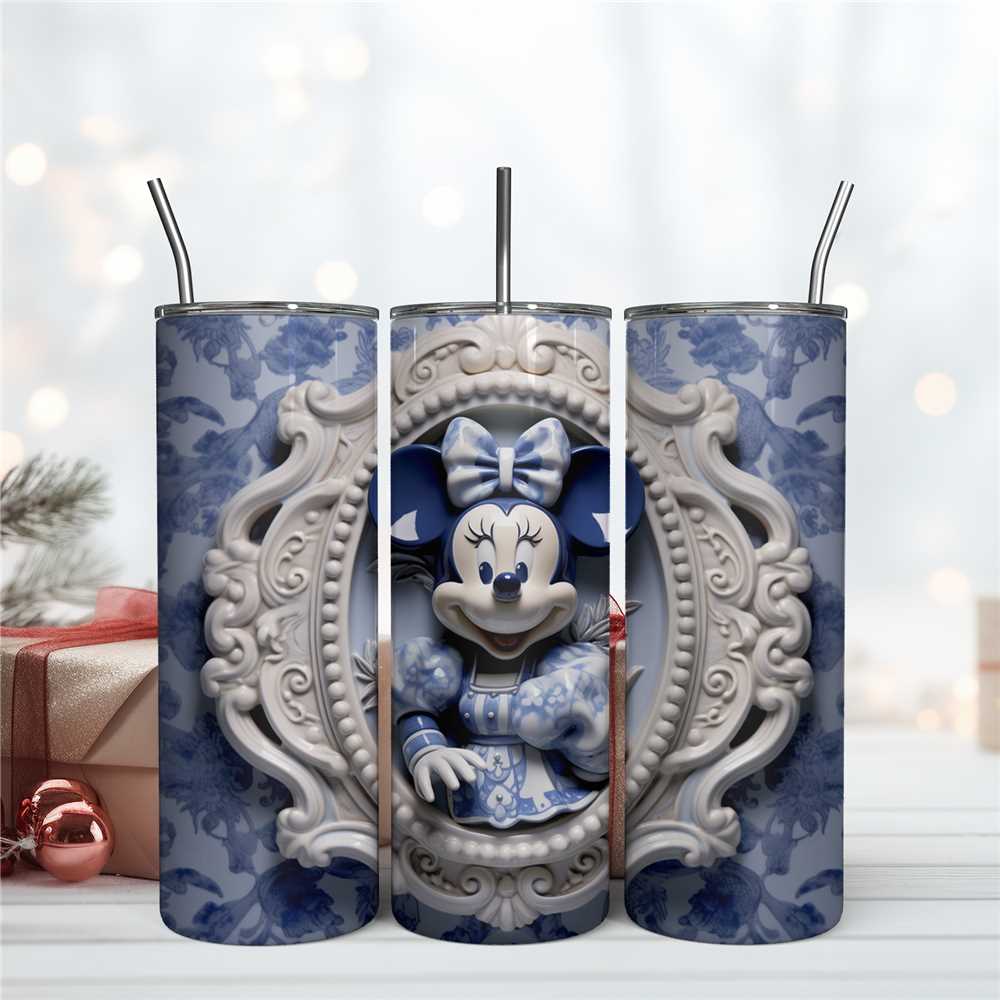 Blue Princess Minnie 3D Skinny 20oz Template Minnie Mouse Di - Inspire ...