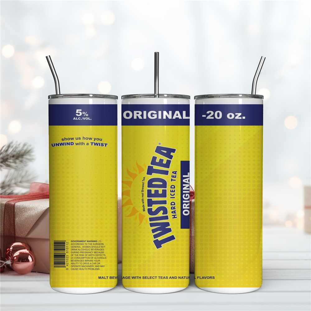 Twisted Tea Original 20Oz Tumbler Wrap, Digital Download PNG | Inspire ...