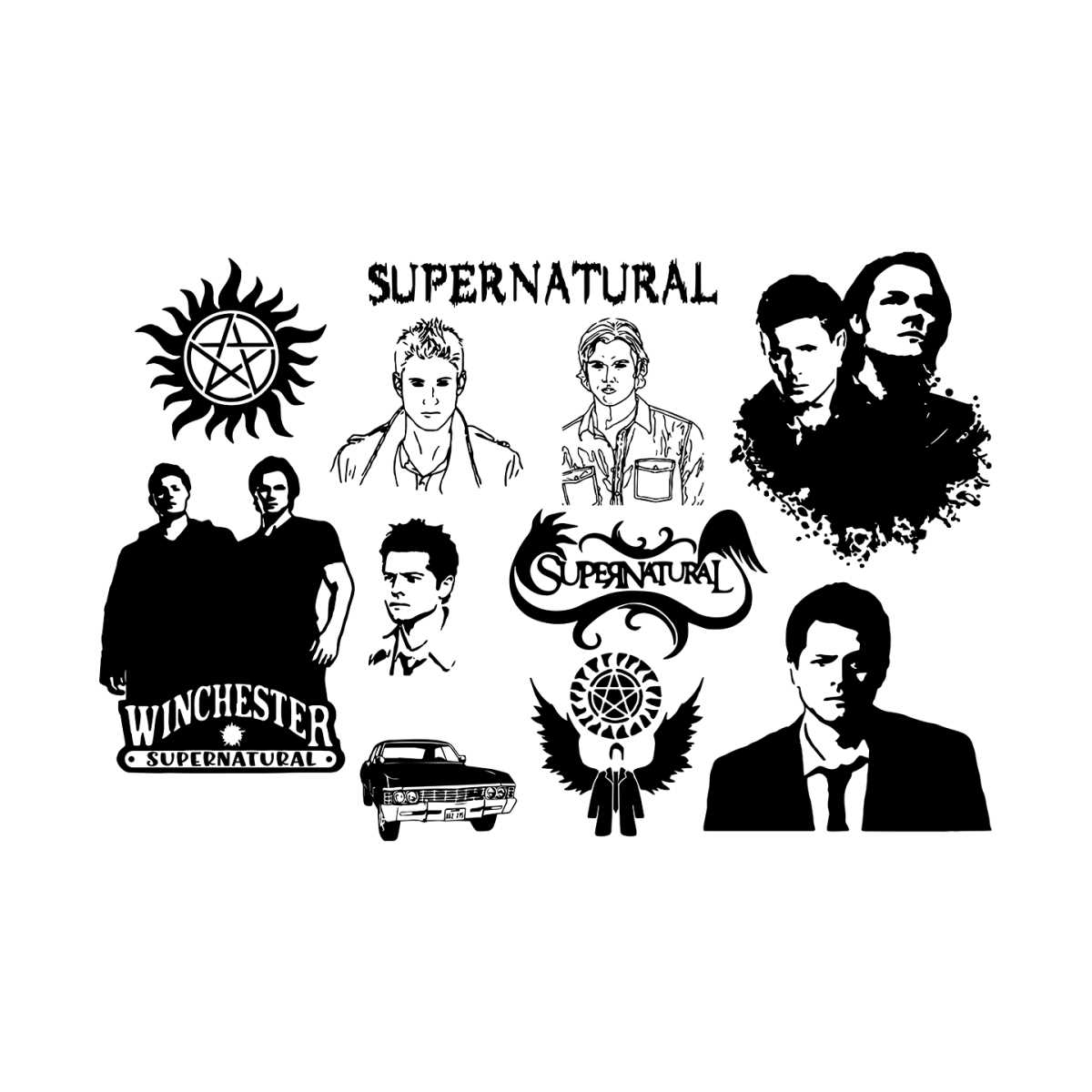 Supernatural anti possession,sam dean winchester svg,symbol | Inspire ...