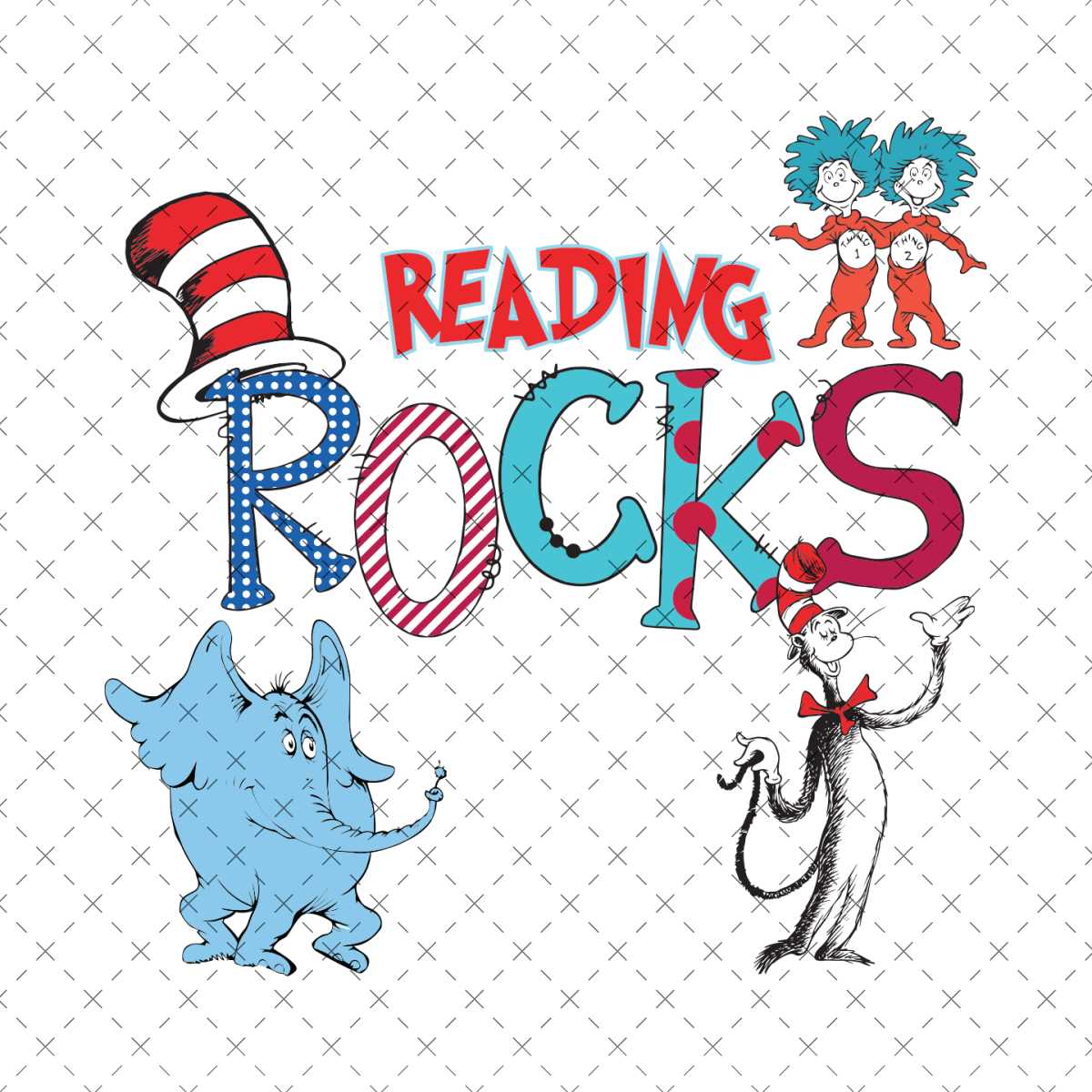 Dr Seuss Reading Rocks Svg, Dr Seuss Svg, Seuss Svg, Cat Boo | Inspire ...