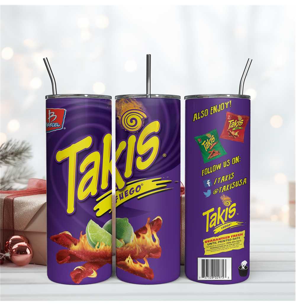 Takis Fuego 20Oz Tumbler Wrap Sublimation Design, 20OZ Tumbl | Inspire ...