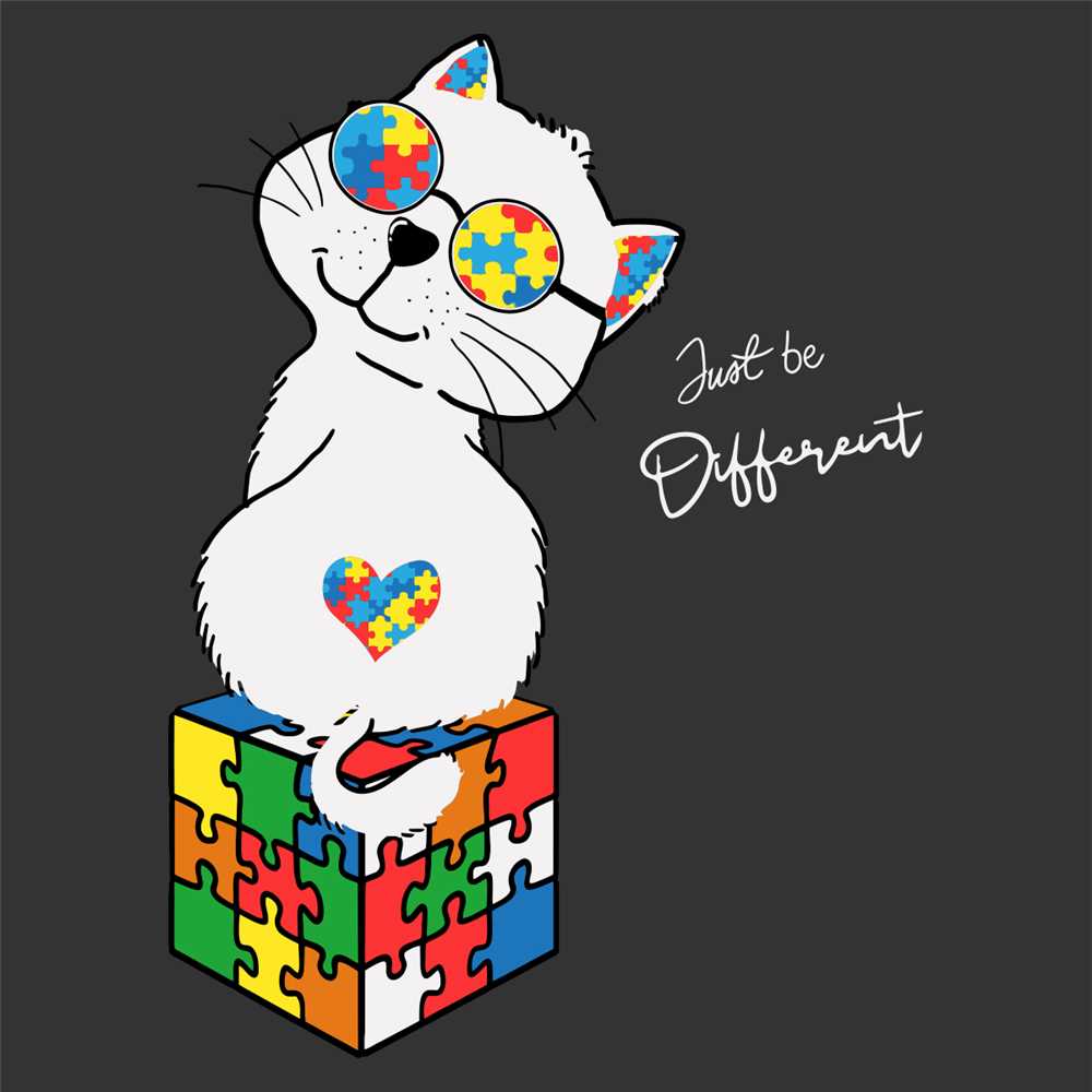 Funny Autism Awareness Cat Wearning Glasses Svg, Awareness S | Inspire ...
