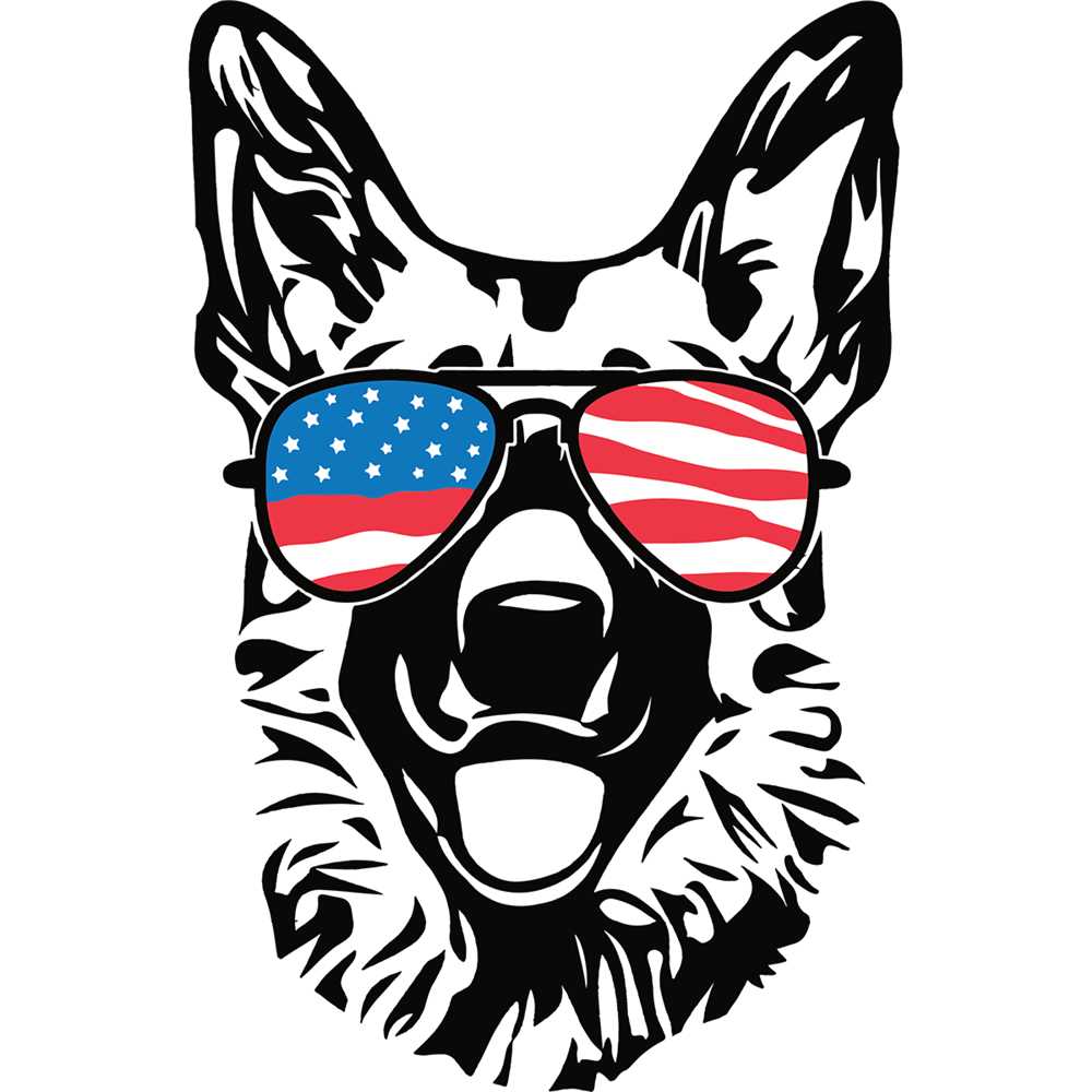 German Shepherd Usa Flag, German Shepherd Svg, German Shephe - Inspire ...
