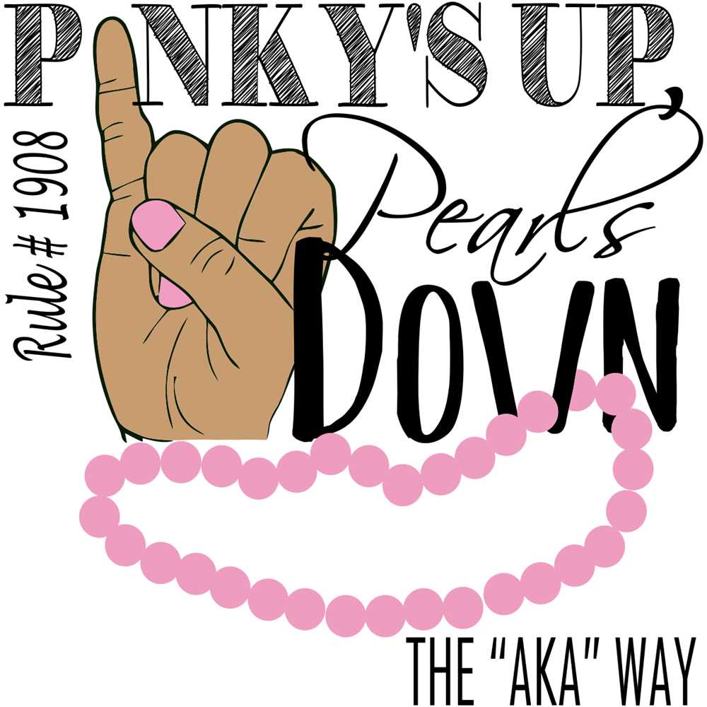 Pinkys up peals, aka sorority gift, aka sorority svg, Aka sv | Inspire ...