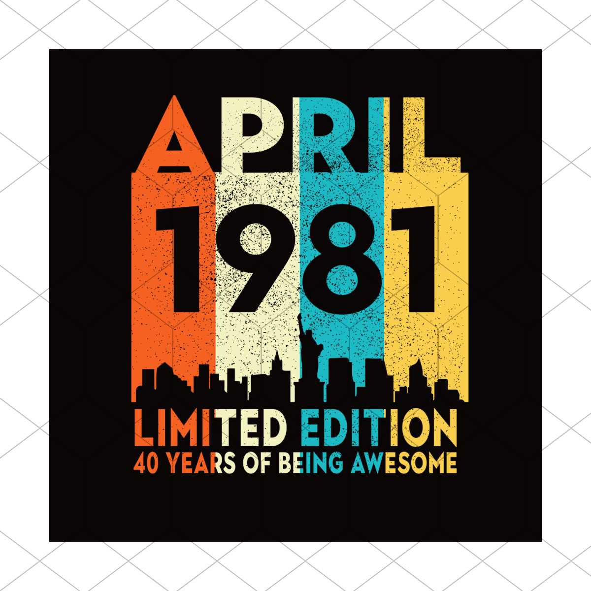 April 1981 Limited Edition Svg, Birthday Svg, April 1981 Svg | Inspire ...
