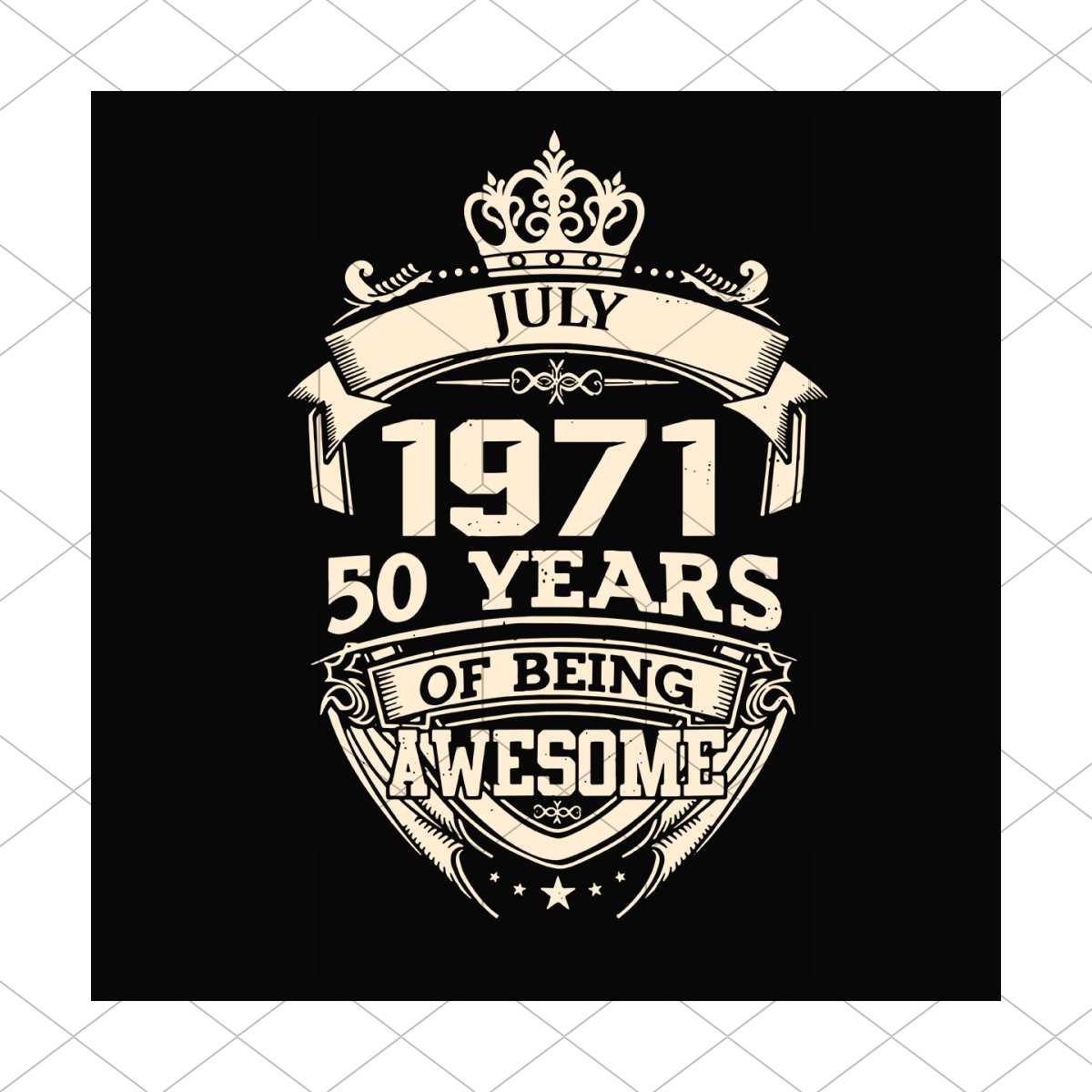 July 1971 50 Years Of Being Awesome Svg, Birthday Svg, July | Inspire ...