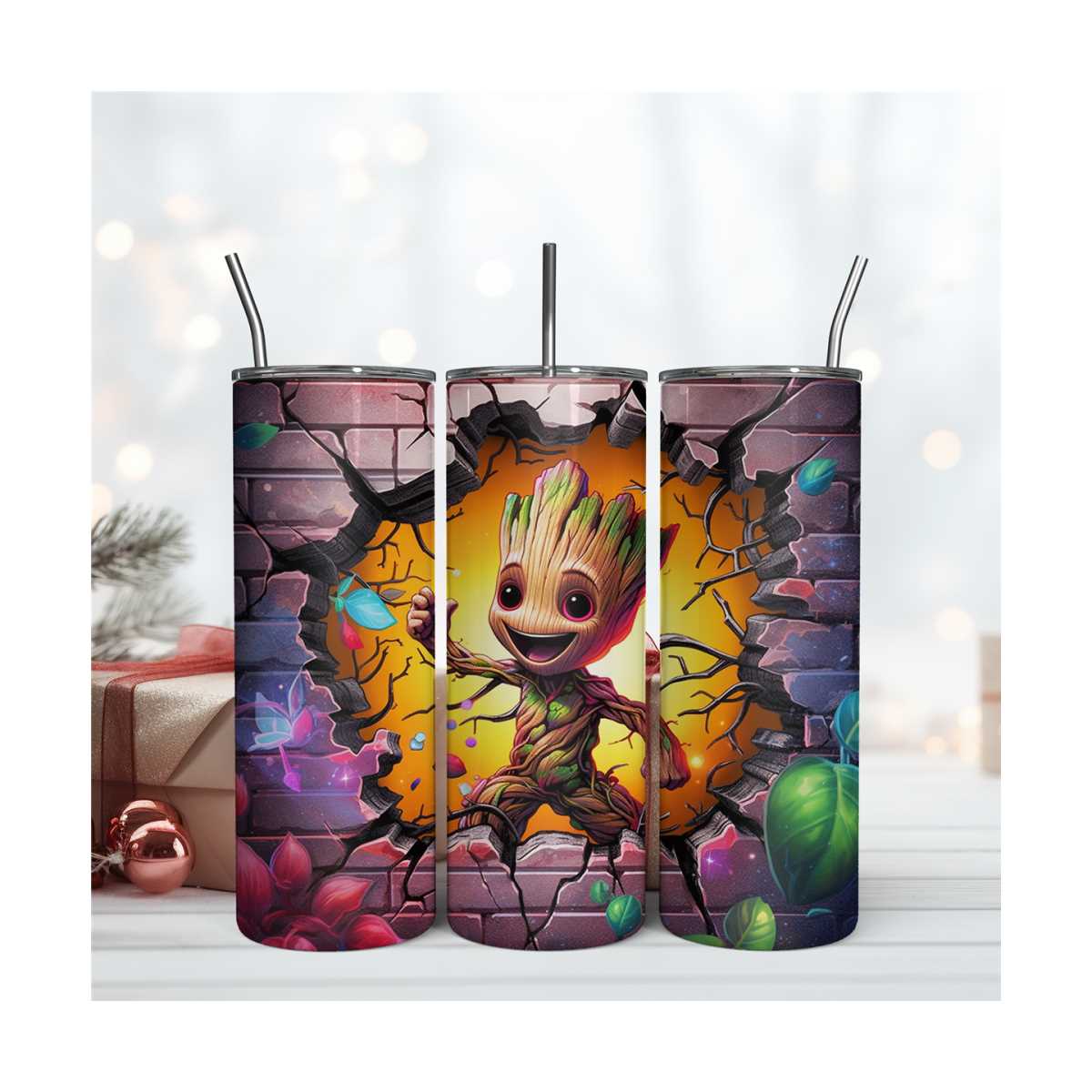 Baby Groot Design Tumbler Instant Download, Groot 20oz Skinn | Inspire ...