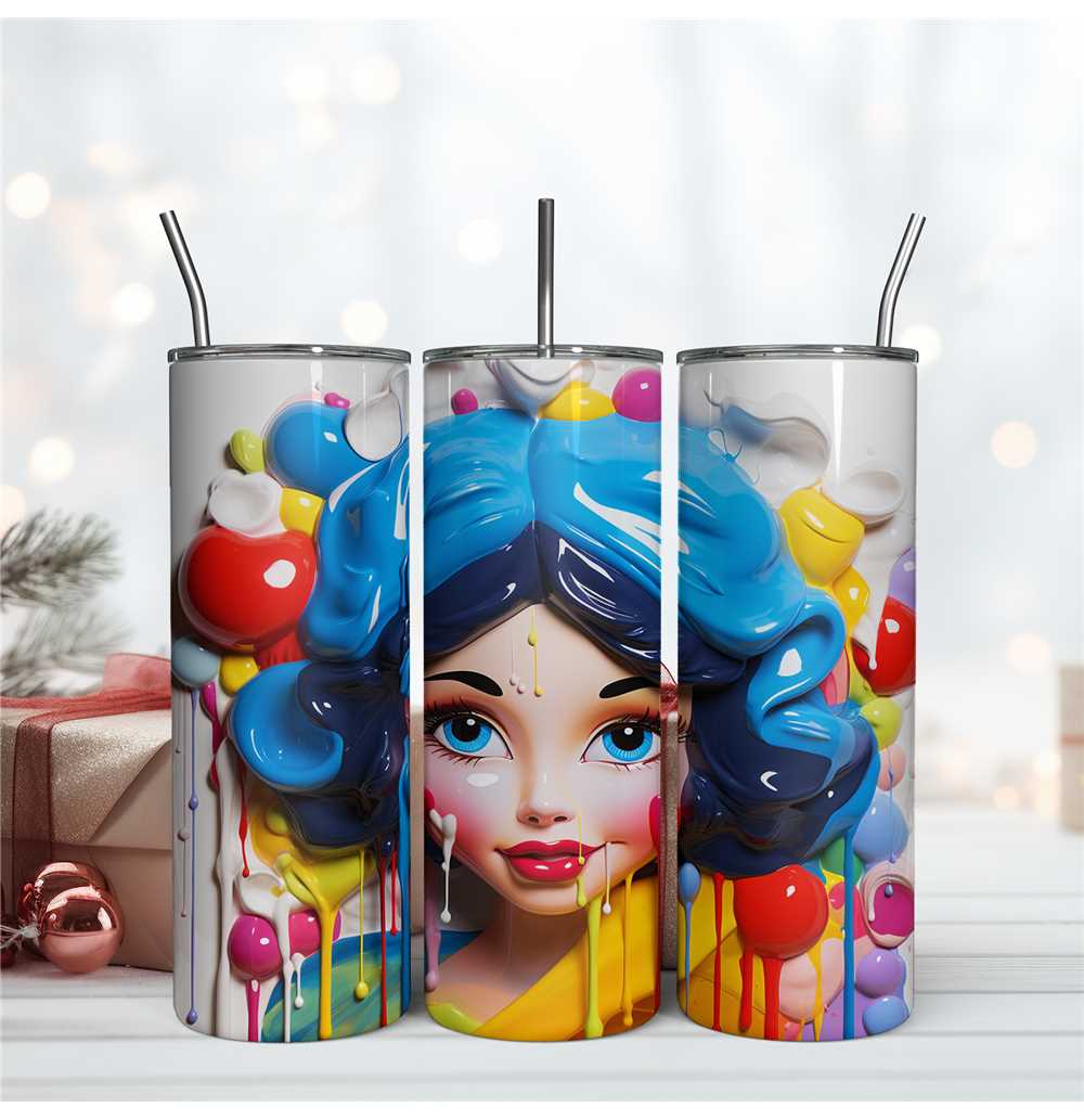 Disney Dripping Snow White Tumbler Design, Disney Princess 2 | Inspire ...