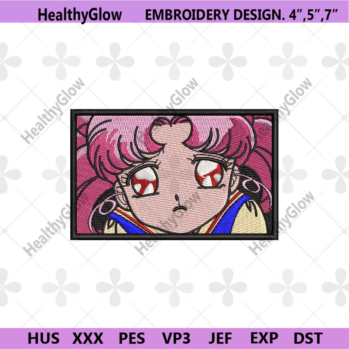 Chibiusa Tsukino Sad Face Embroidery Design Sailor Moon Embr | Inspire ...