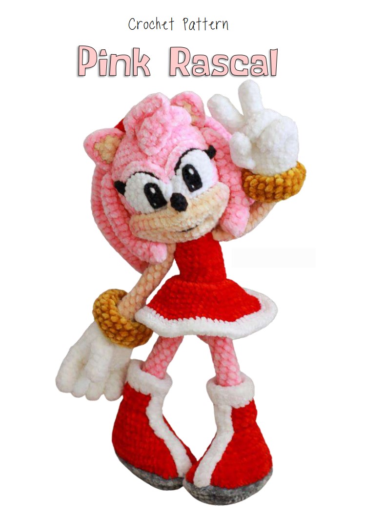 Amy sonic, Amigurumi PDF Pattern toys patterns - Inspire Uplift