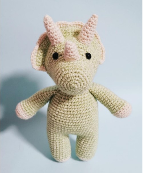 Tony the Triceratops Amigurumi Crochet Patterns, Crochet Pat | Inspire ...