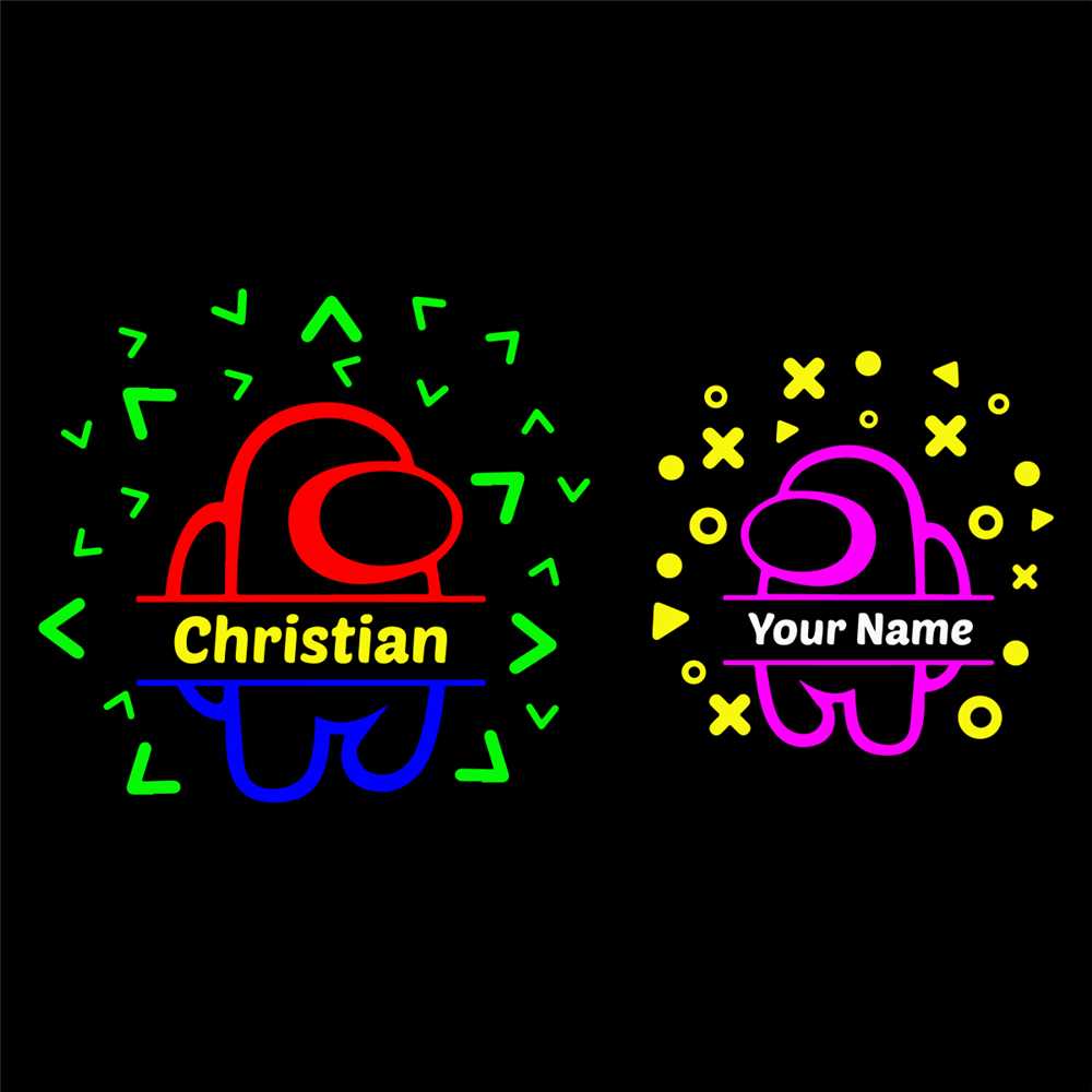 Among Us With Name Neon Light Svg, Among Us Svg, Impostor Sv | Inspire ...