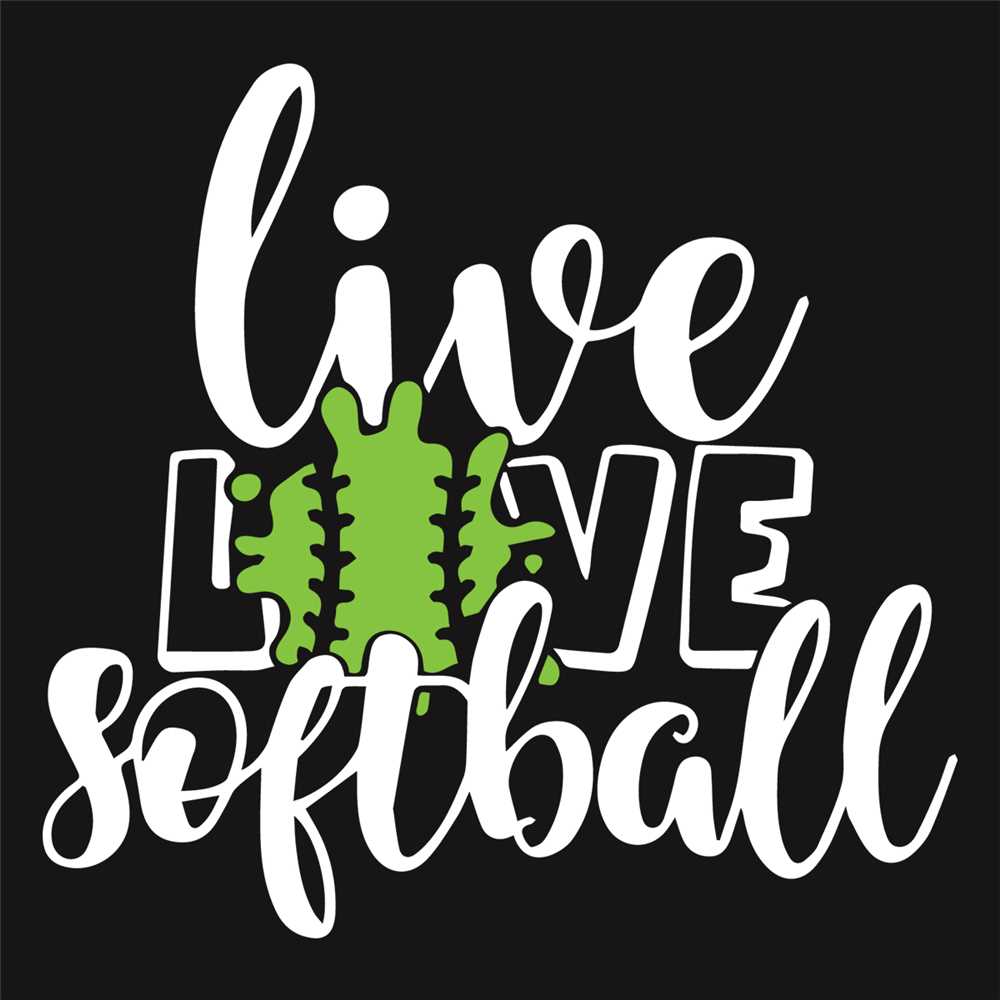 Live Love Softball Svg, Sport Svg, Softball Svg, Baseball Sv - Inspire ...