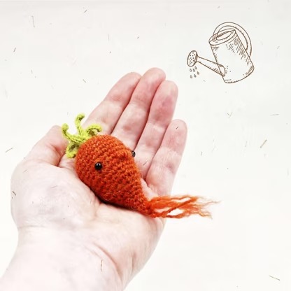 Mini Carrot Amigurumi Crochet Patterns, Crochet Pattern | Inspire Uplift
